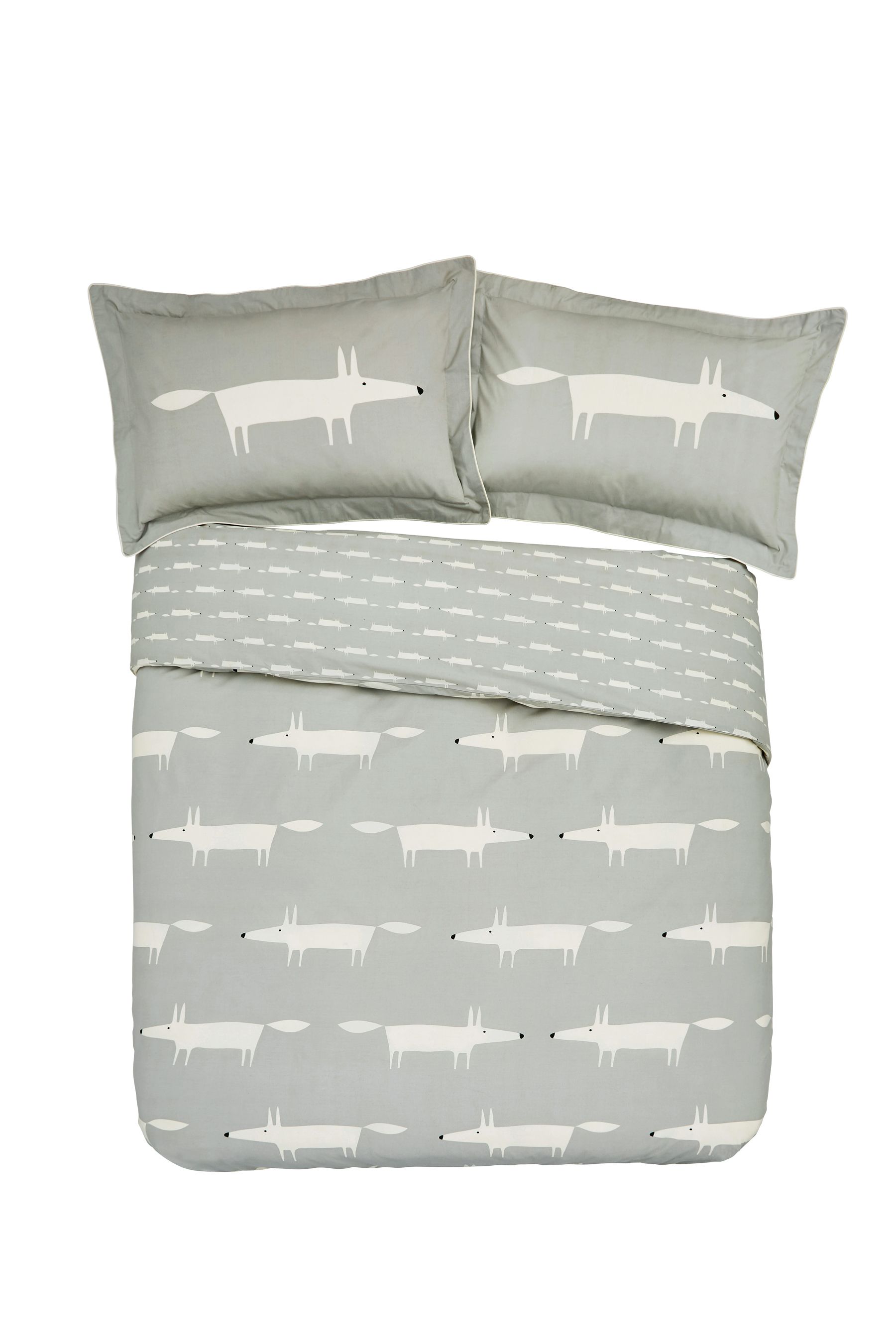 Buy Scion Grey Mr Fox Cotton Duvet Cover from the Next UK online shop