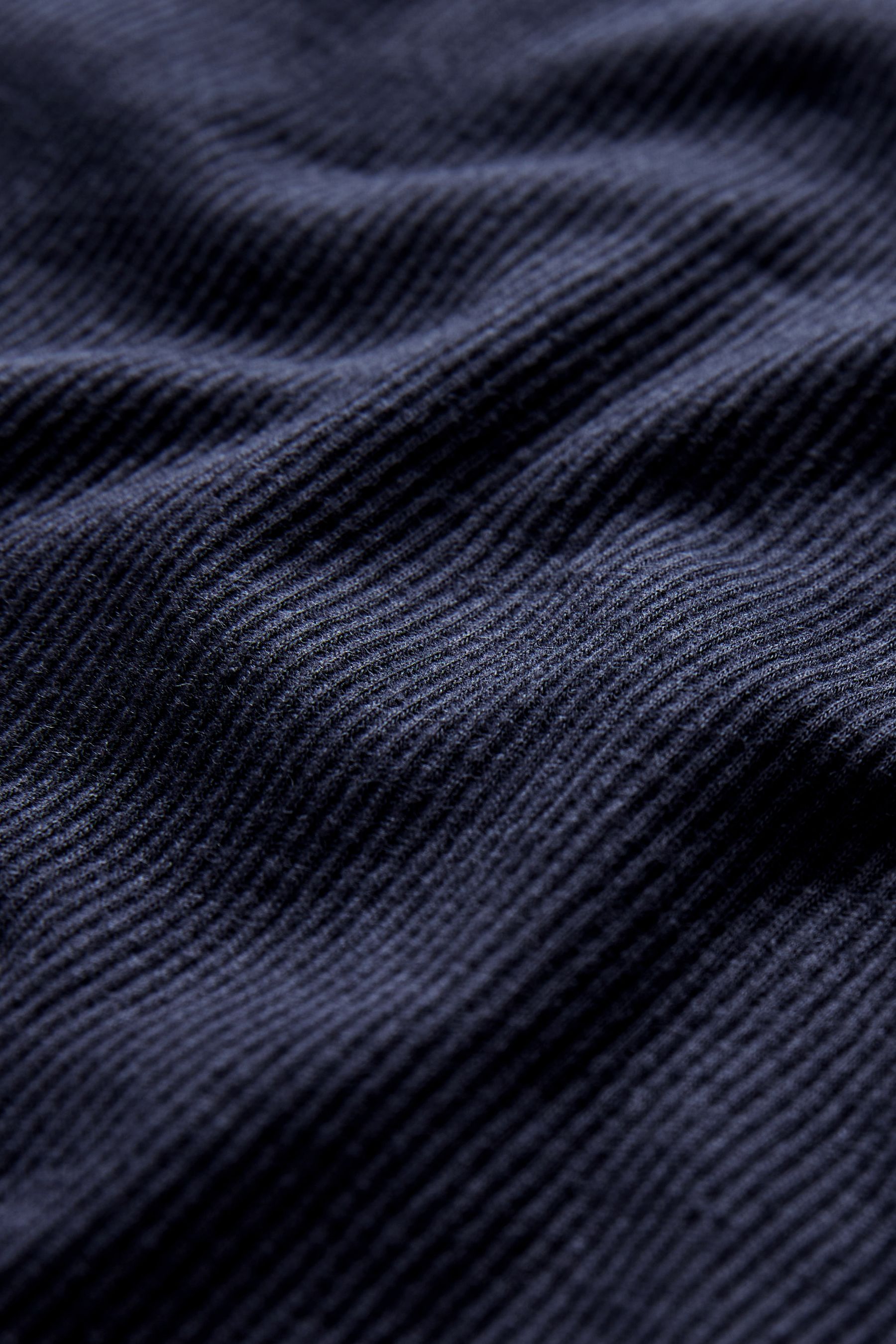 Buy Navy Long Sleeve Ribbed Roll Neck Top from the Next UK online shop
