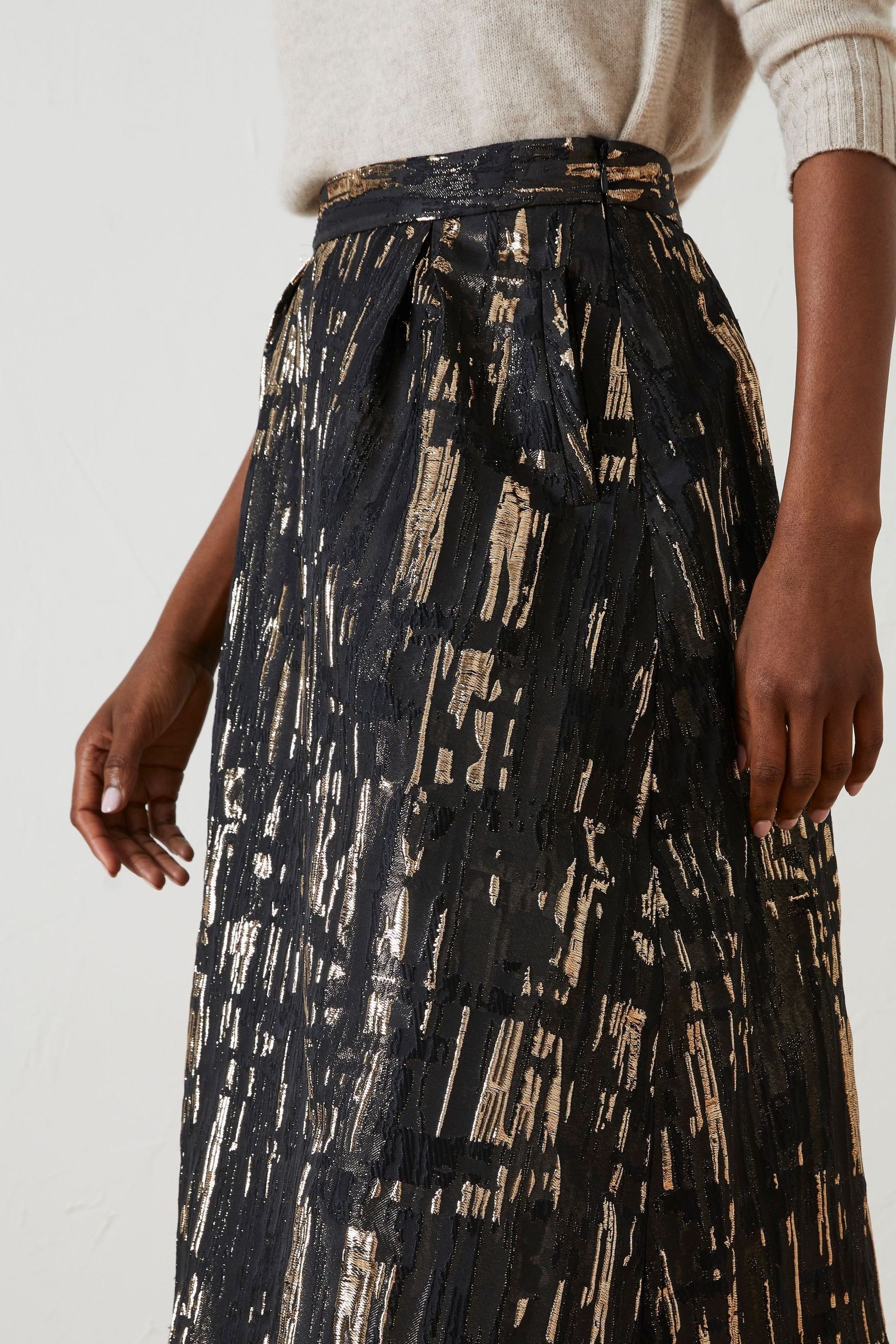 Buy FatFace Black Cleo Jacquard Skirt from Next Ireland