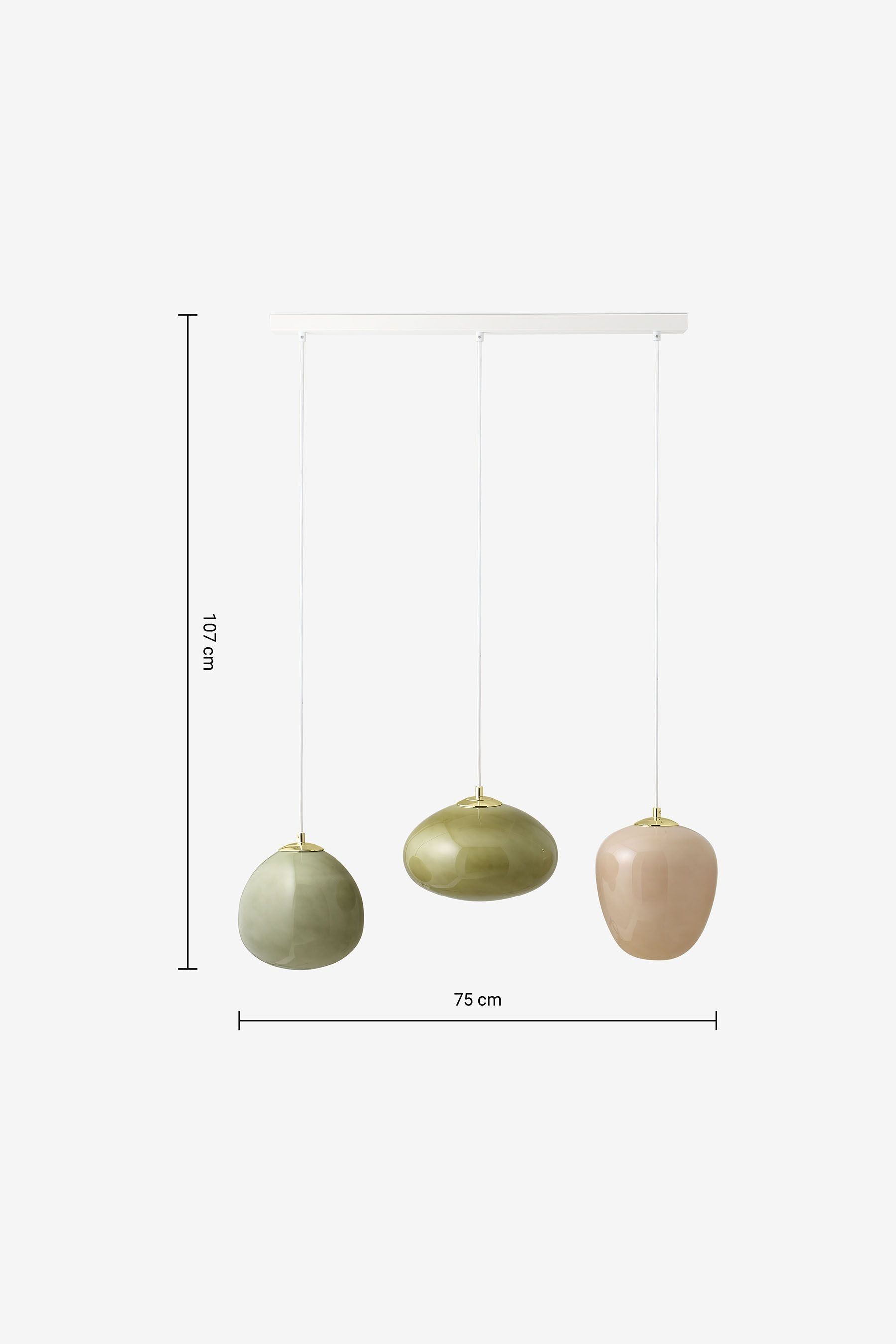 Buy MADE.COM Green Adrianne Linear Pendant Light from the Next UK ...