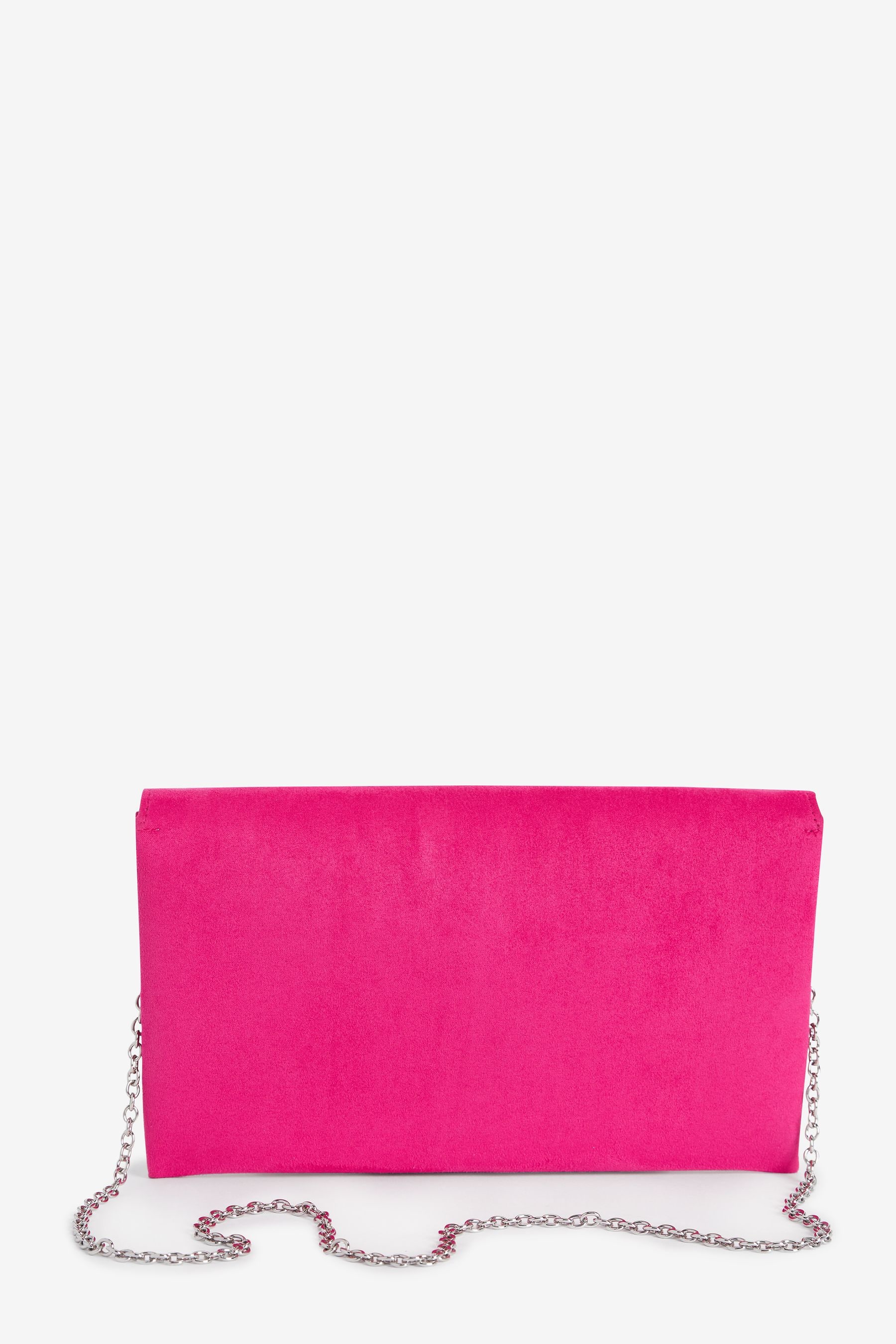 Buy Pink Clutch Bag With Detachable Cross-Body Chain from the Next UK ...