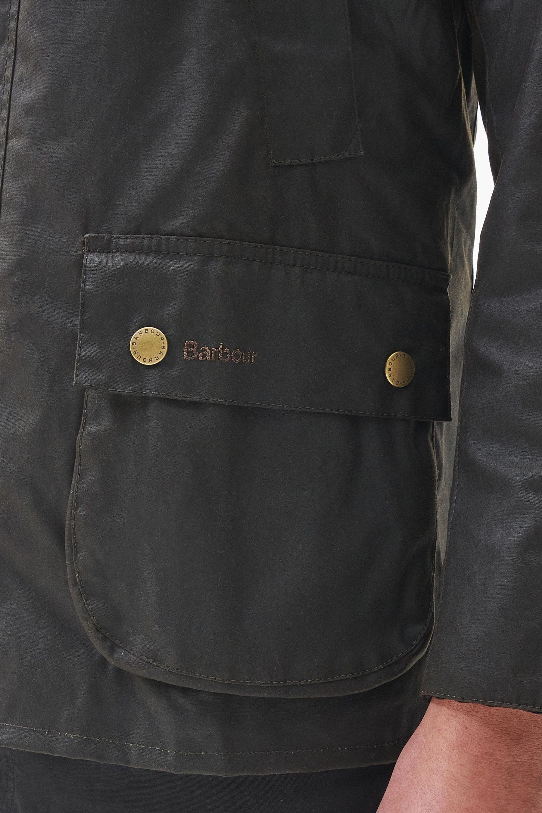 Buy Barbour® Khaki Green Ashby Waxed Jacket from the Next UK online shop