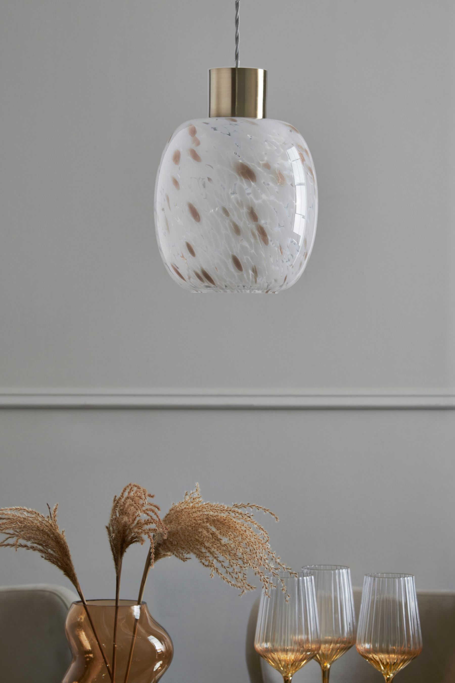 Buy Brass Confetti Glass Easy Fit Shade from the Next UK online shop