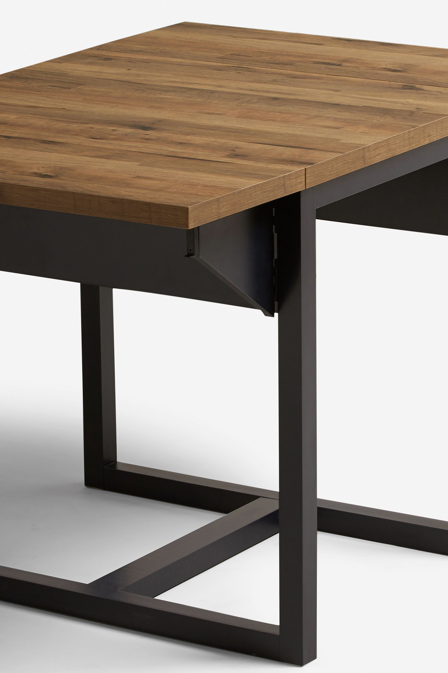 Buy Dark Bronx Oak Effect 2 to 4 Seater Extending Dining Table from the ...
