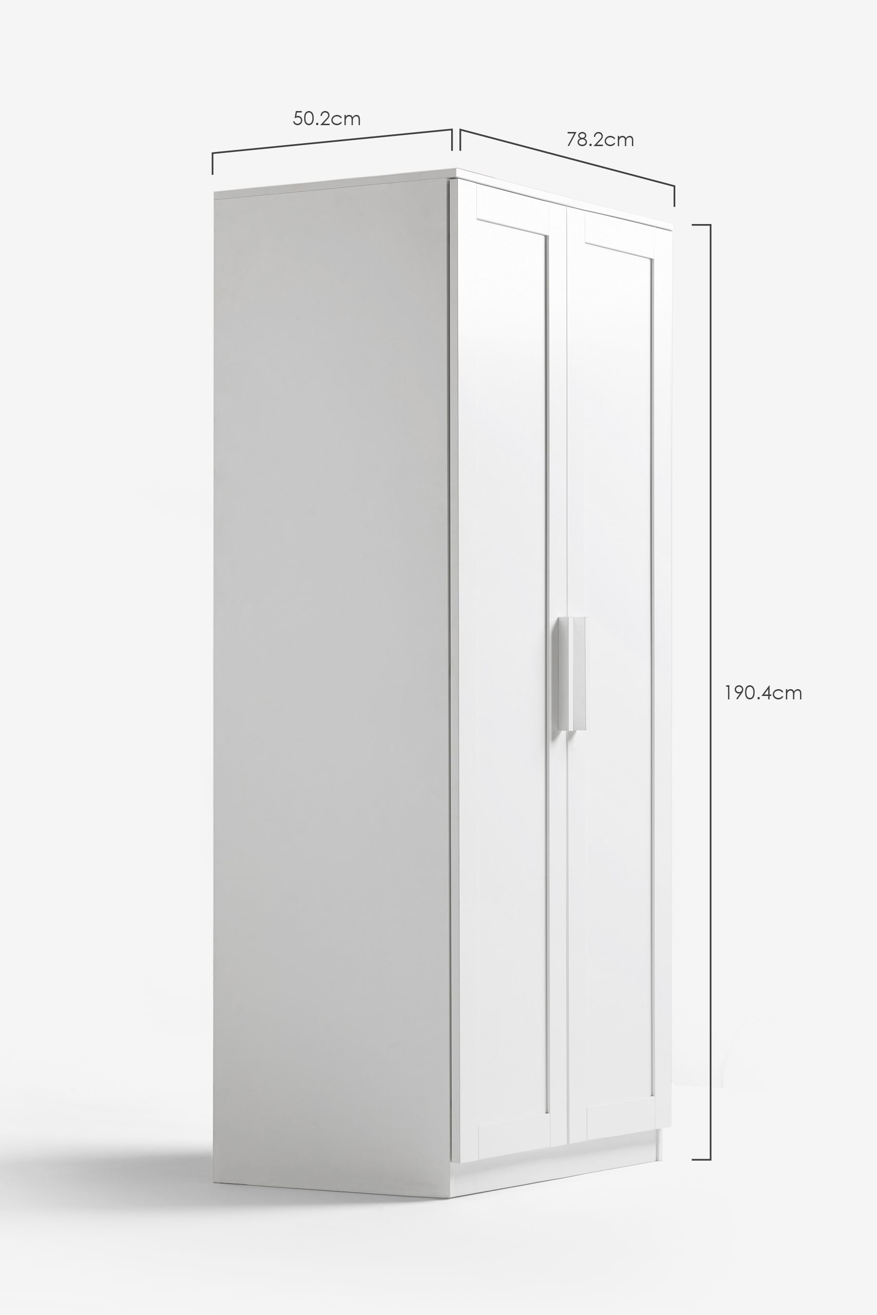 Buy White Flynn Double Wardrobe from the Next UK online shop