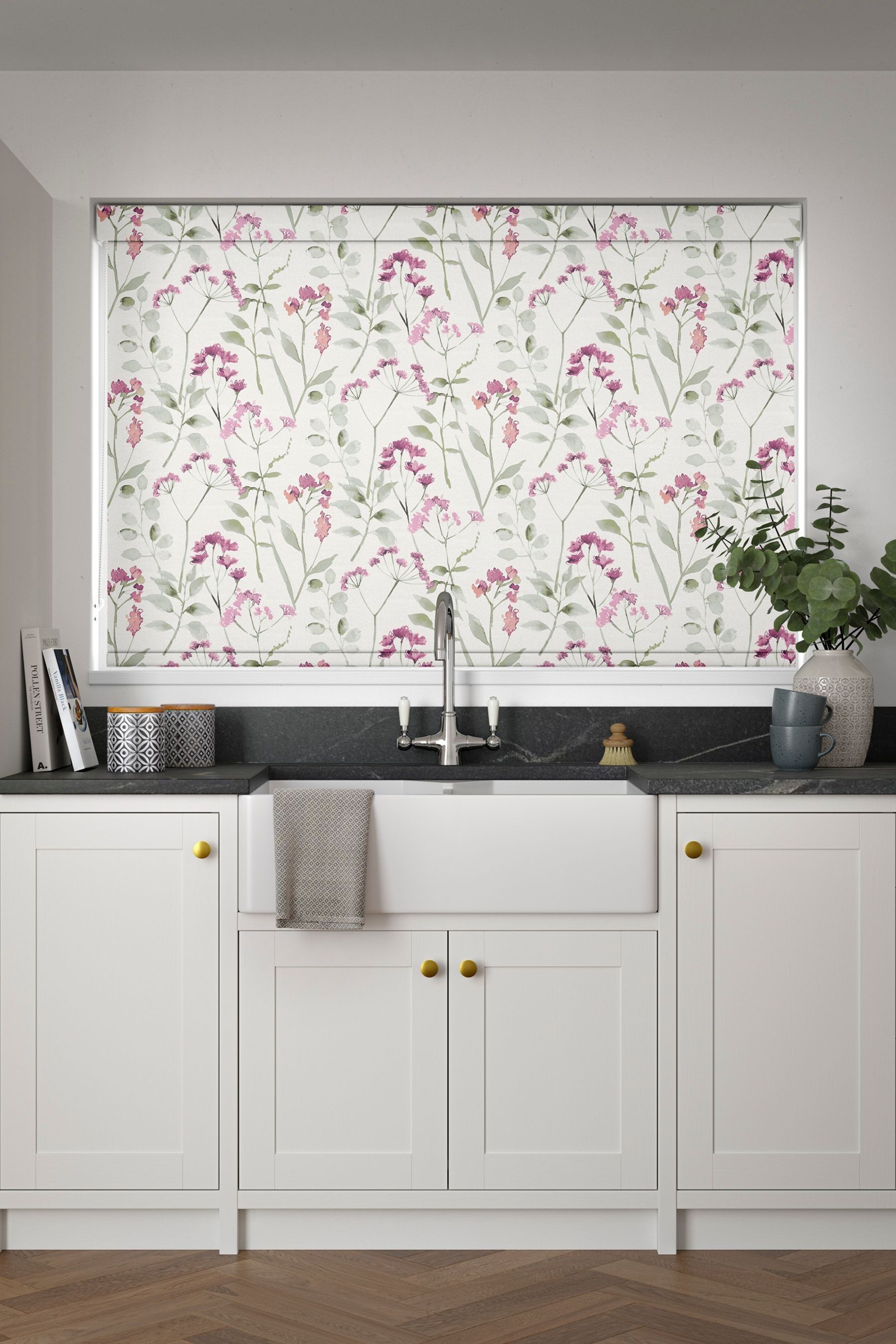 Buy Summer Pink Isla Floral Made to Measure Roller Blind from the Next ...