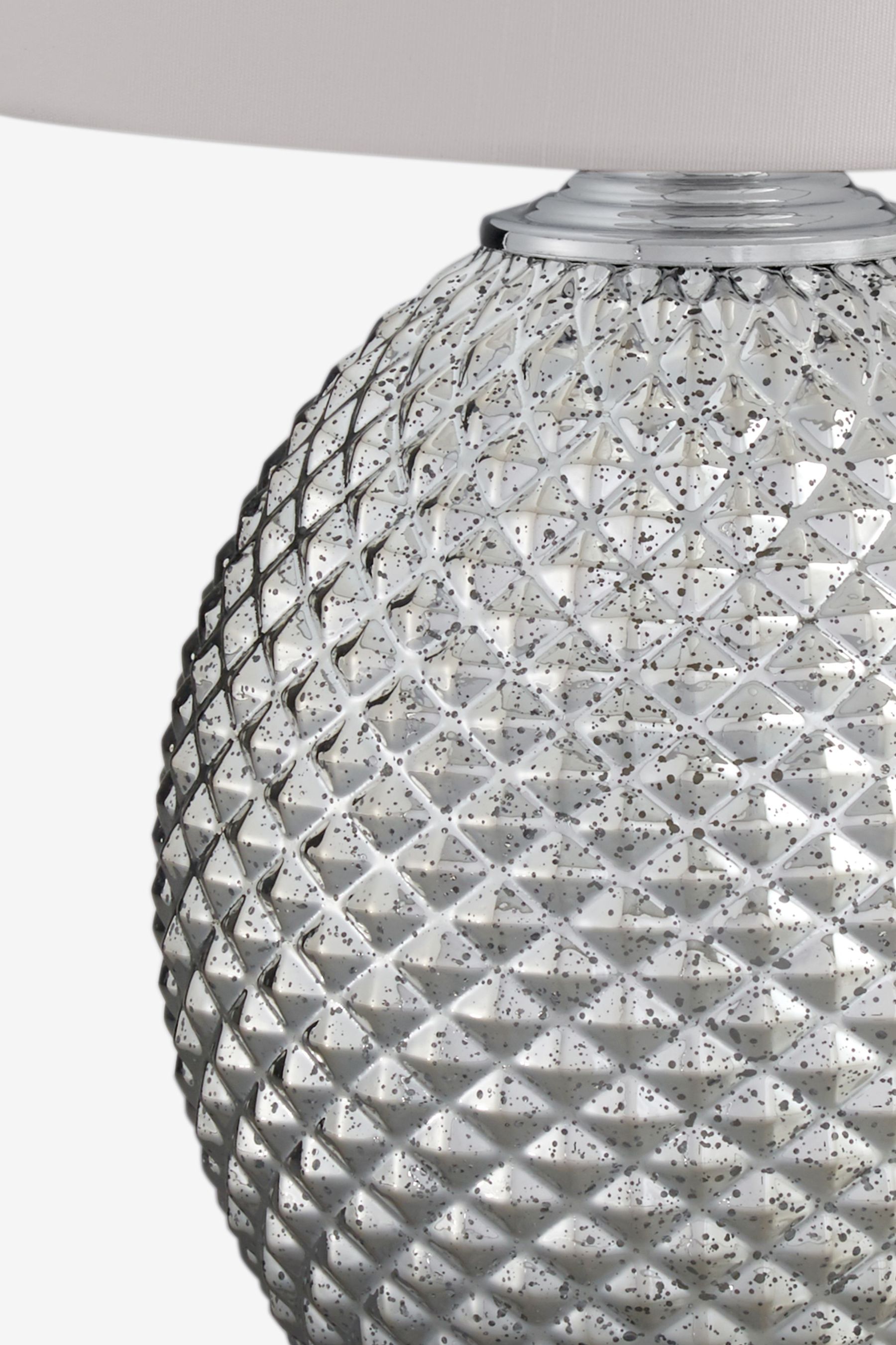 Buy Chrome Glamour Dual Light Small Table Lamp from the Next UK online shop