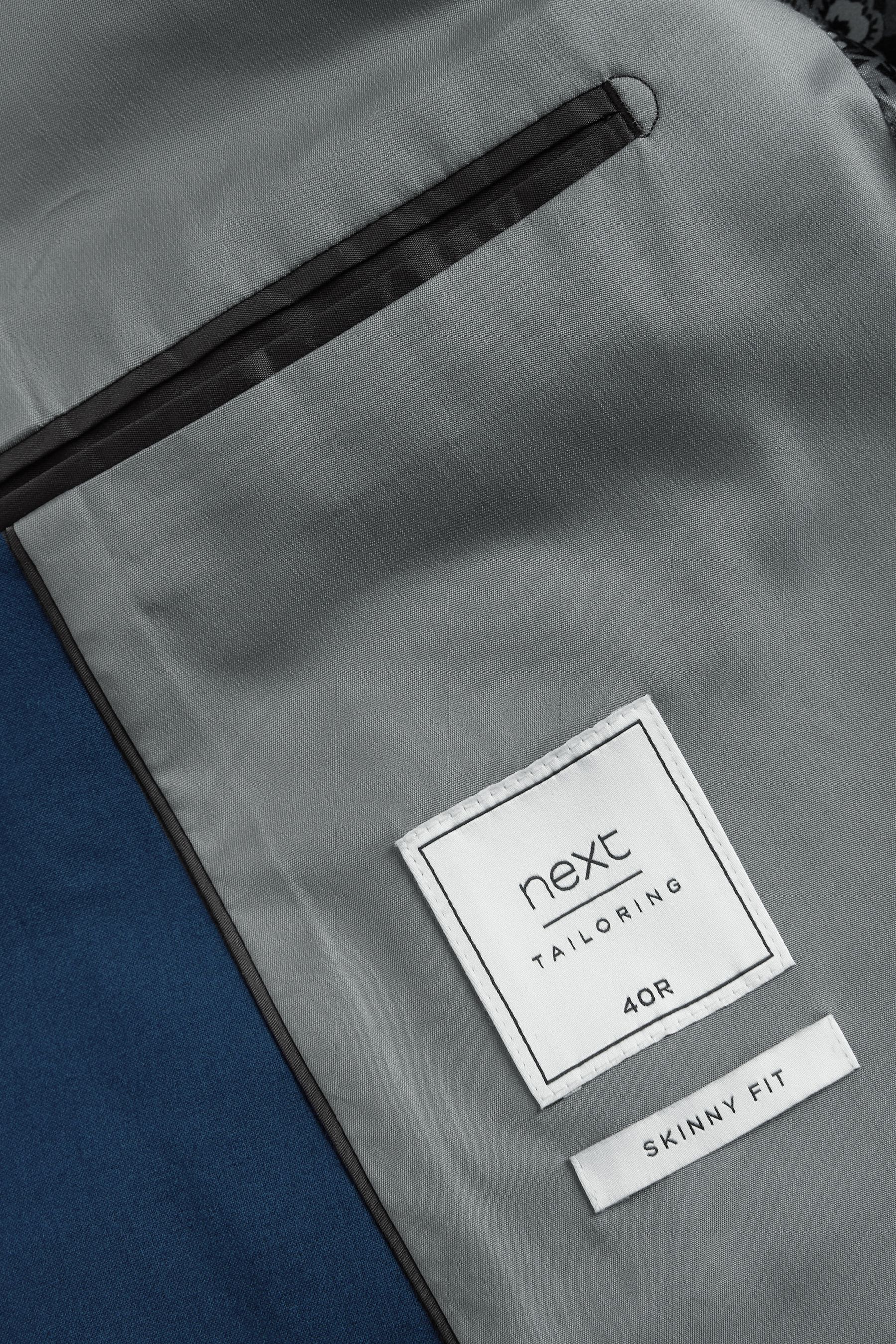 Buy Bright Blue Skinny Fit Motionflex Stretch Suit: Jacket from the ...