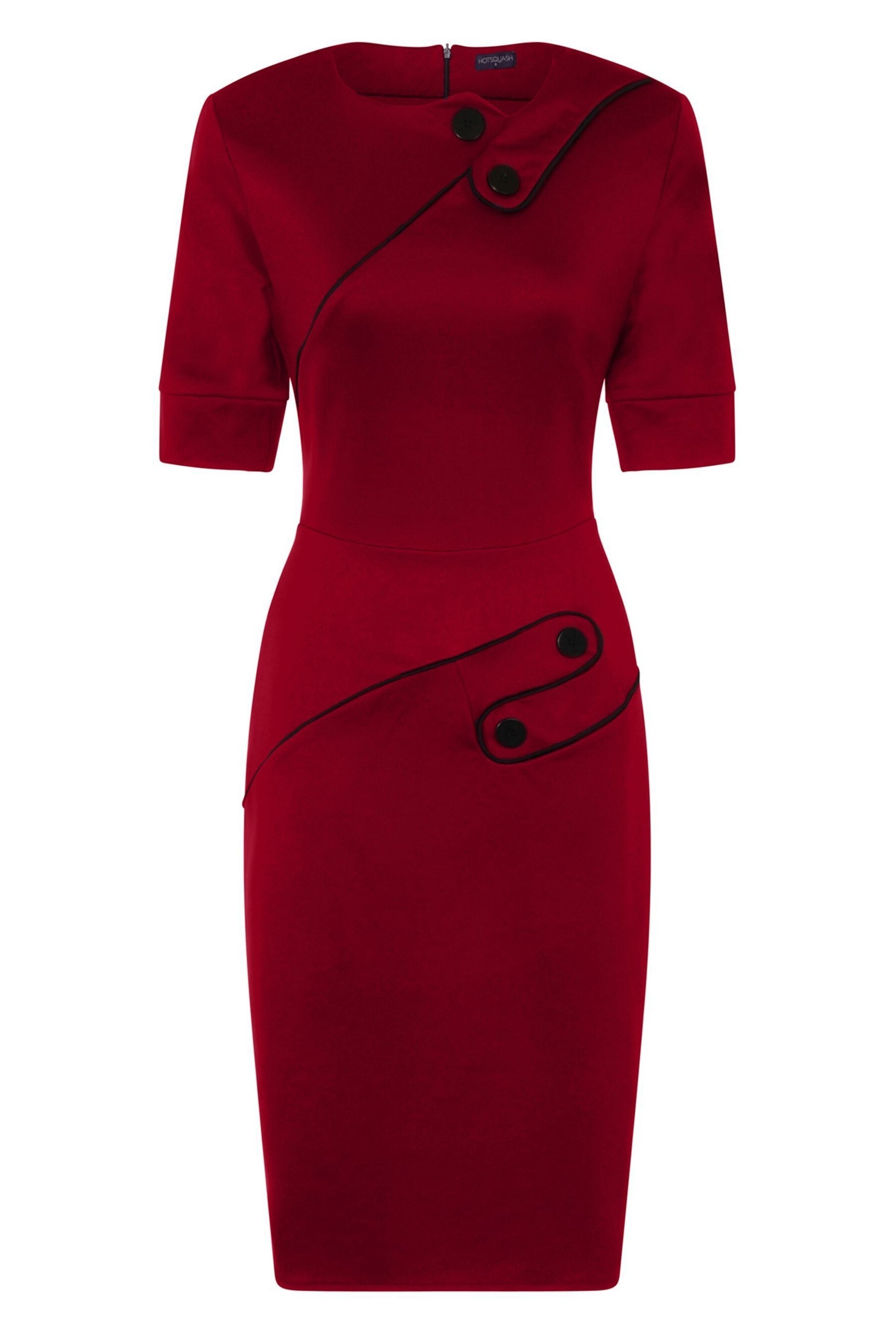 Buy HotSquash Red Richmond Ponte Dress from the Next UK online shop