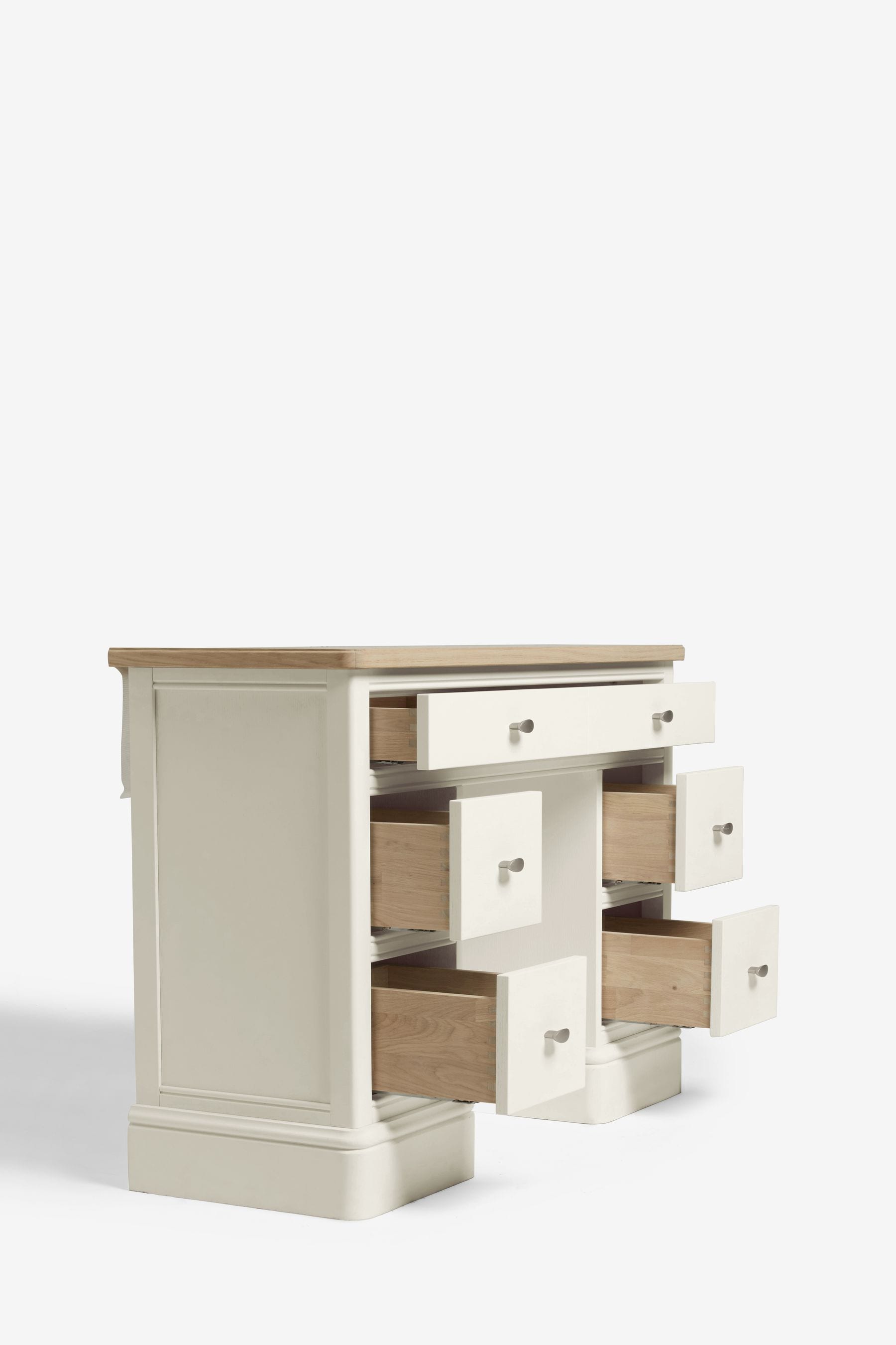 Buy Chalk White Hampton Painted Oak Collection Luxe Space Saving ...