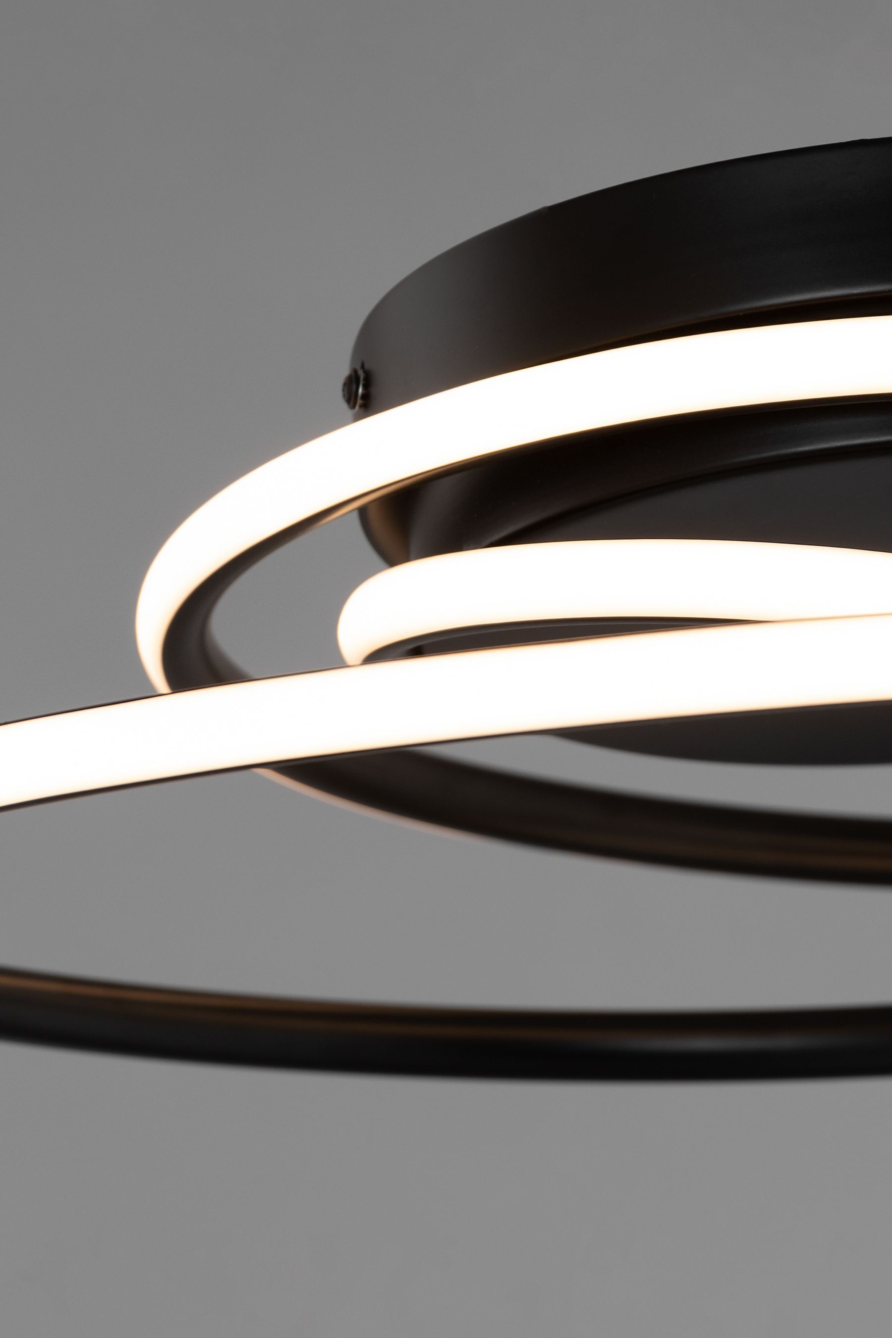 Buy BHS Black Pei Rings LED Flush Ceiling Light from the Next UK online ...