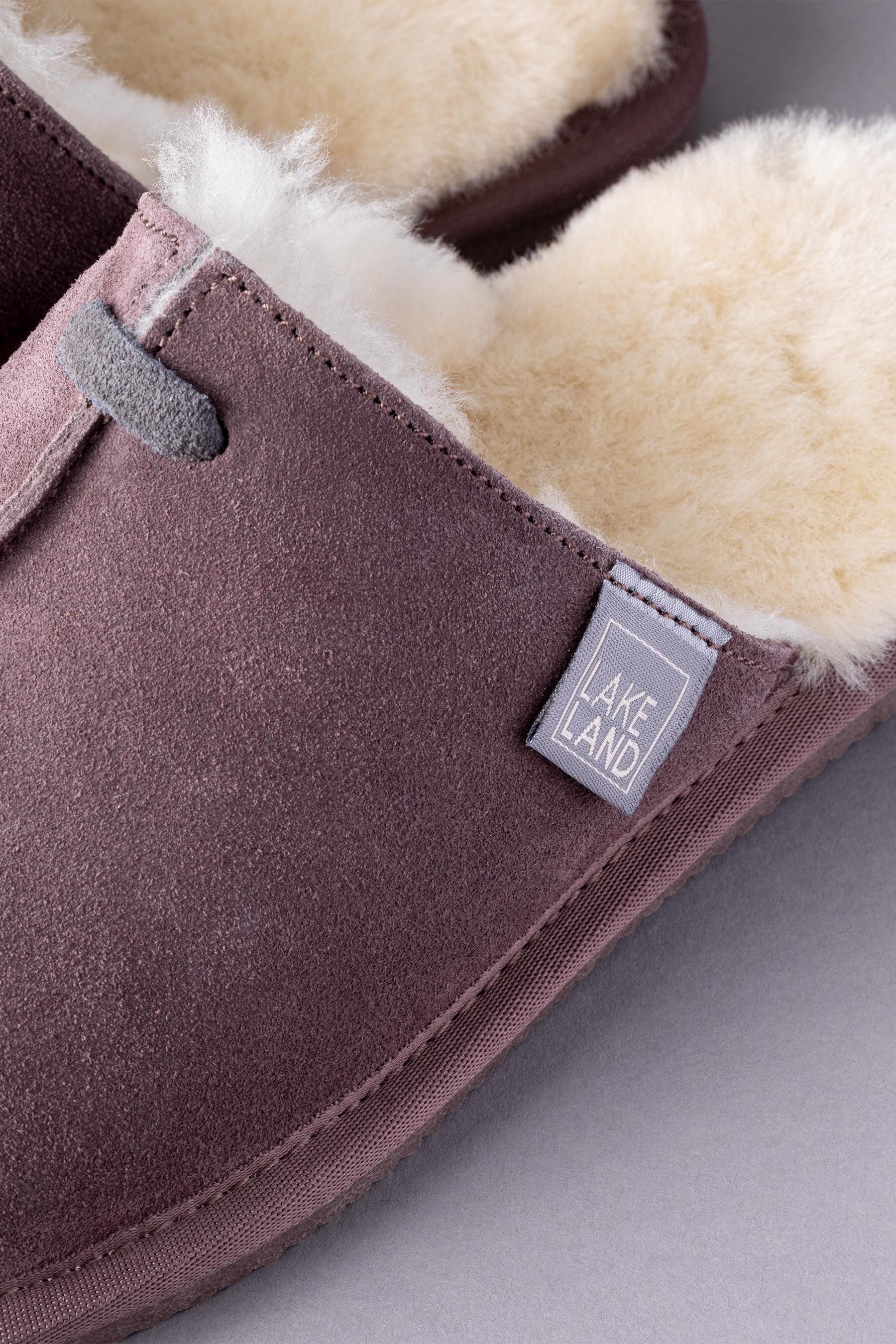 Buy Lakeland Leather Ladies Sheepskin Seam Slider Slippers from Next USA