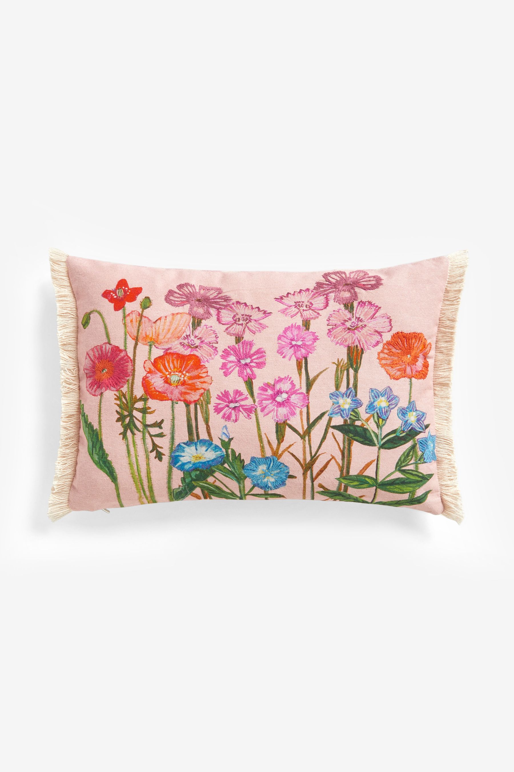 Buy Lucy Tiffney at Next Floral Pink Cushion from the Next UK online shop