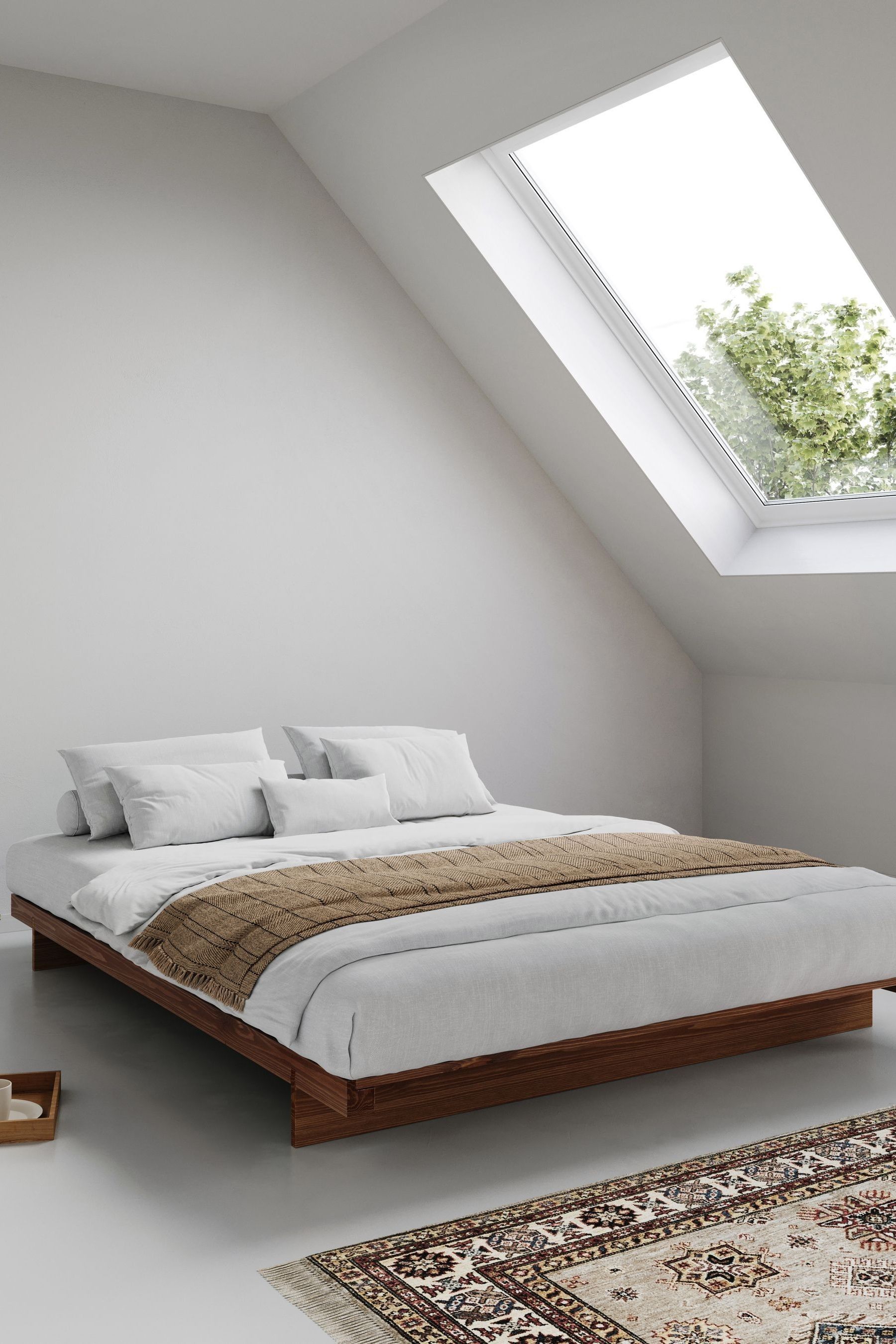 Buy Get Laid Beds Low Fuji Solid Wood Attic No Headboard Bed from the ...