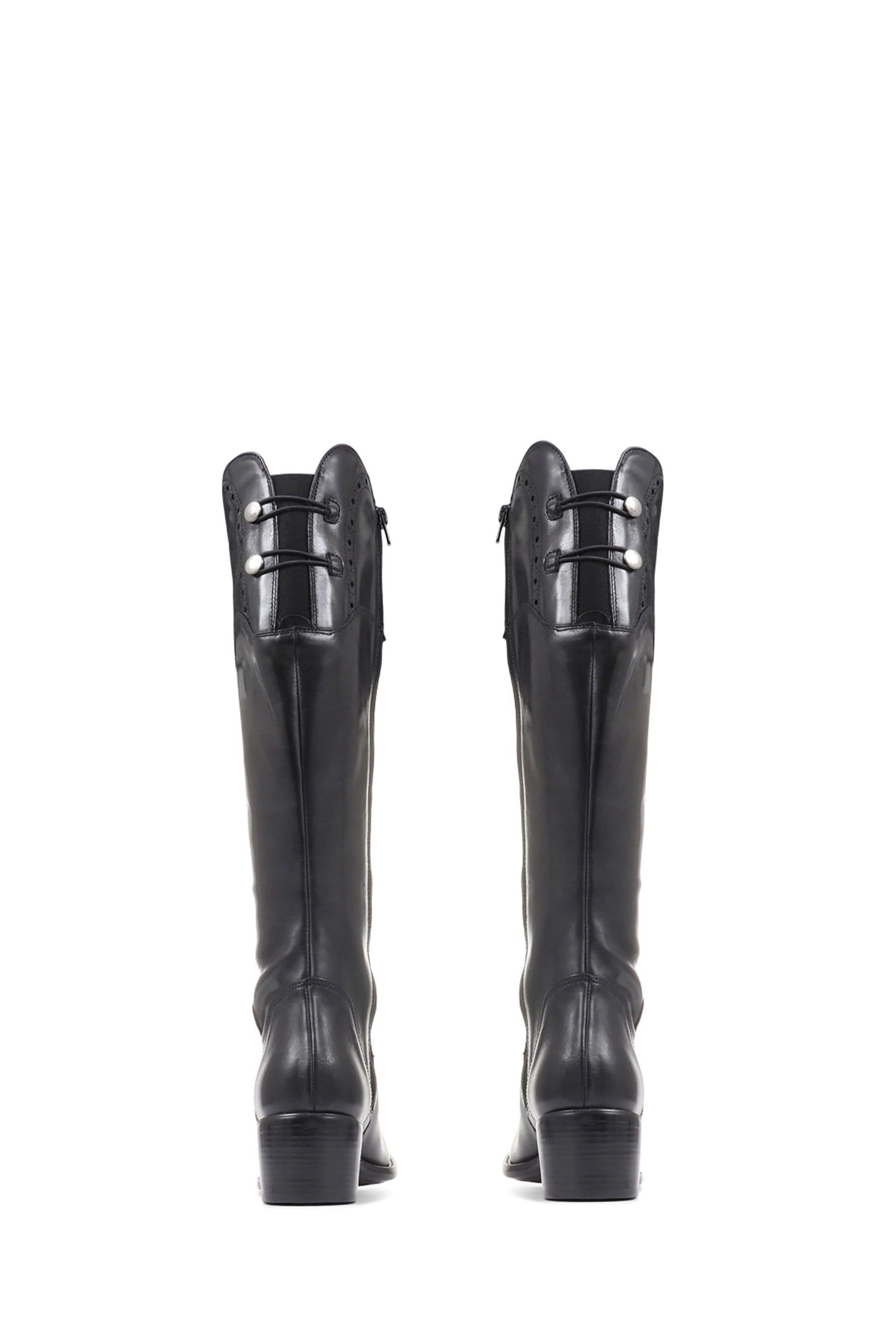 Buy Jones Bootmaker Rachel Black Leather Rider Boots from the Next UK ...