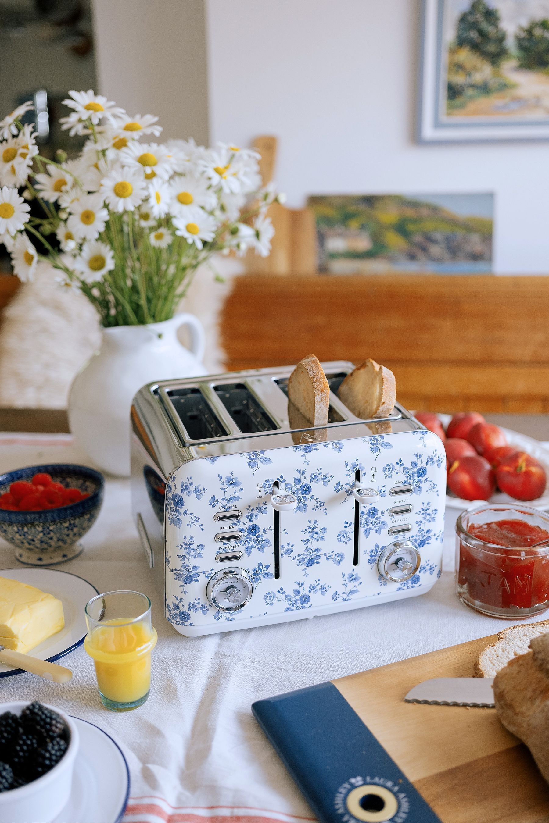 Buy Laura Ashley Blue China Rose 4 Slice Toaster from the Next UK ...