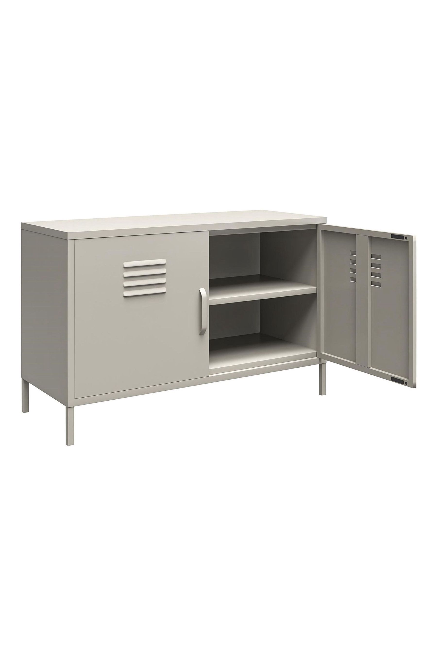 Buy Dorel Home Taupe Europe Bradford 2 Door Metal Accent Cabinet from ...