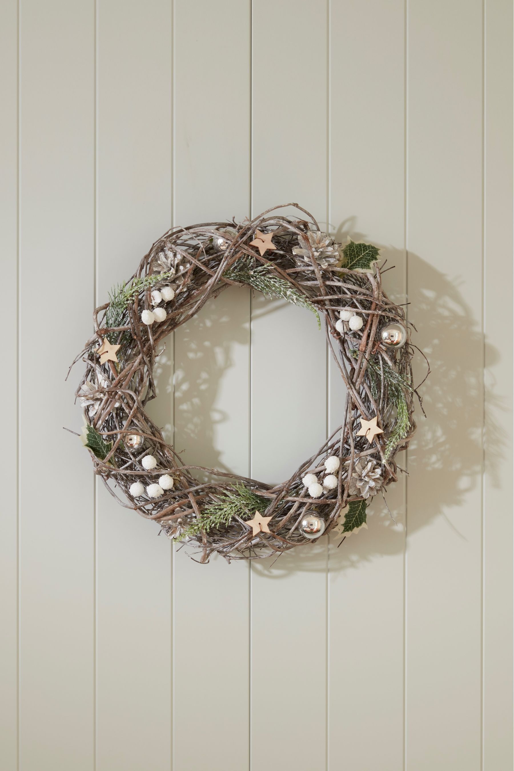 Buy Bayswood Silver Twig Christmas Wreath from the Next UK online shop