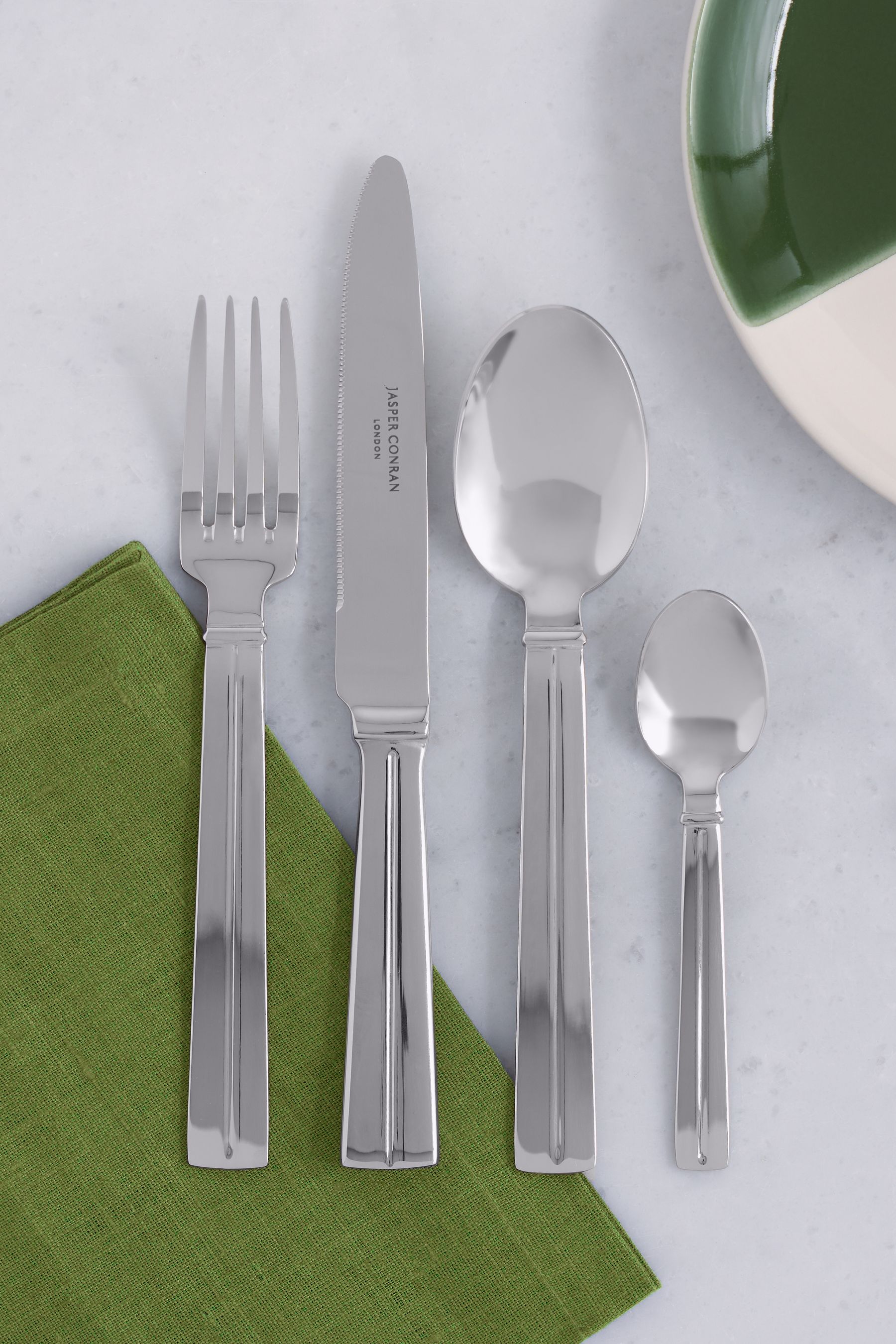 Buy Jasper Conran London 16 Piece Silver (Metal) Fluted Cutlery Set ...