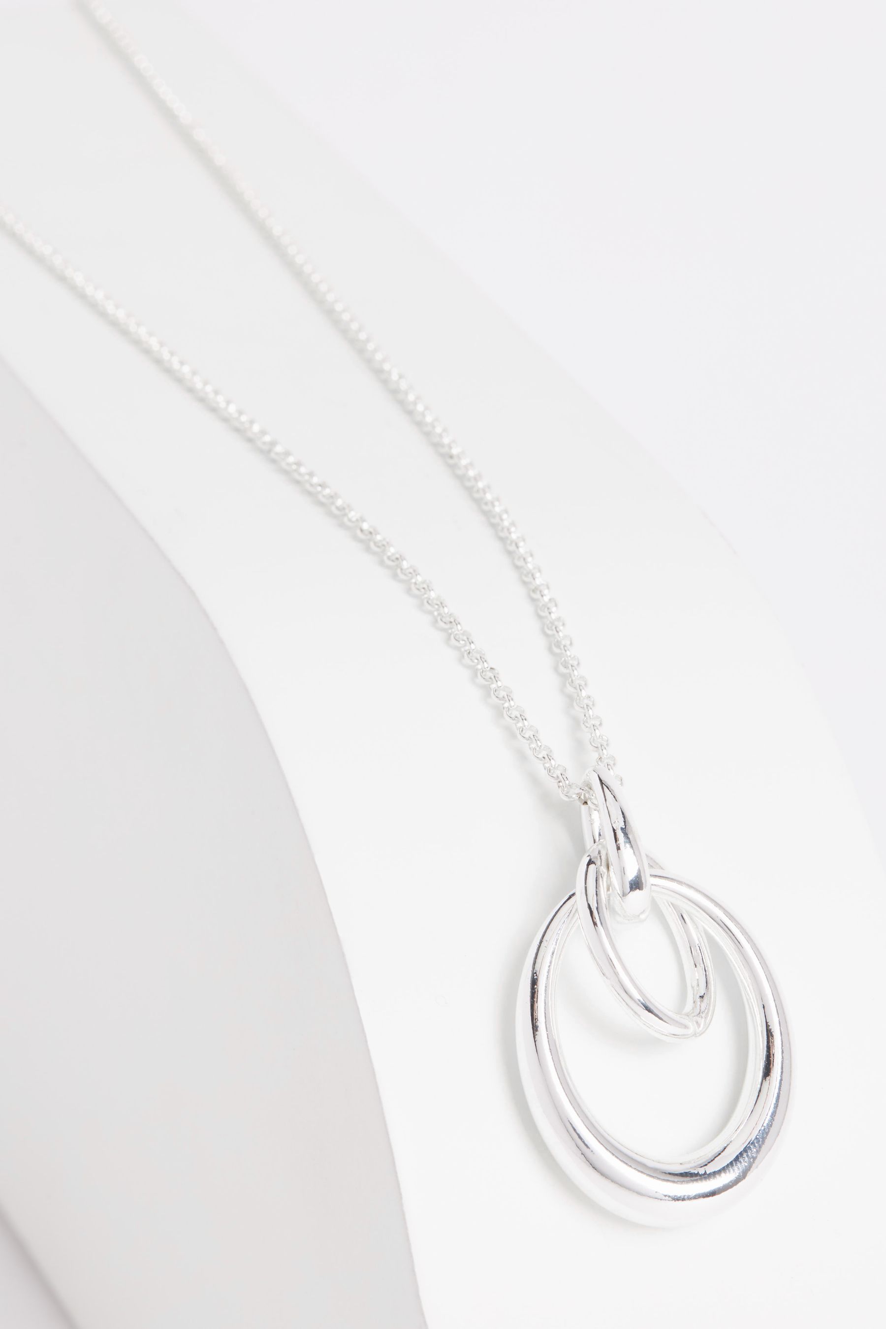 Buy Silver Tone Interlocking Circle Pendant Necklace from the Next UK ...