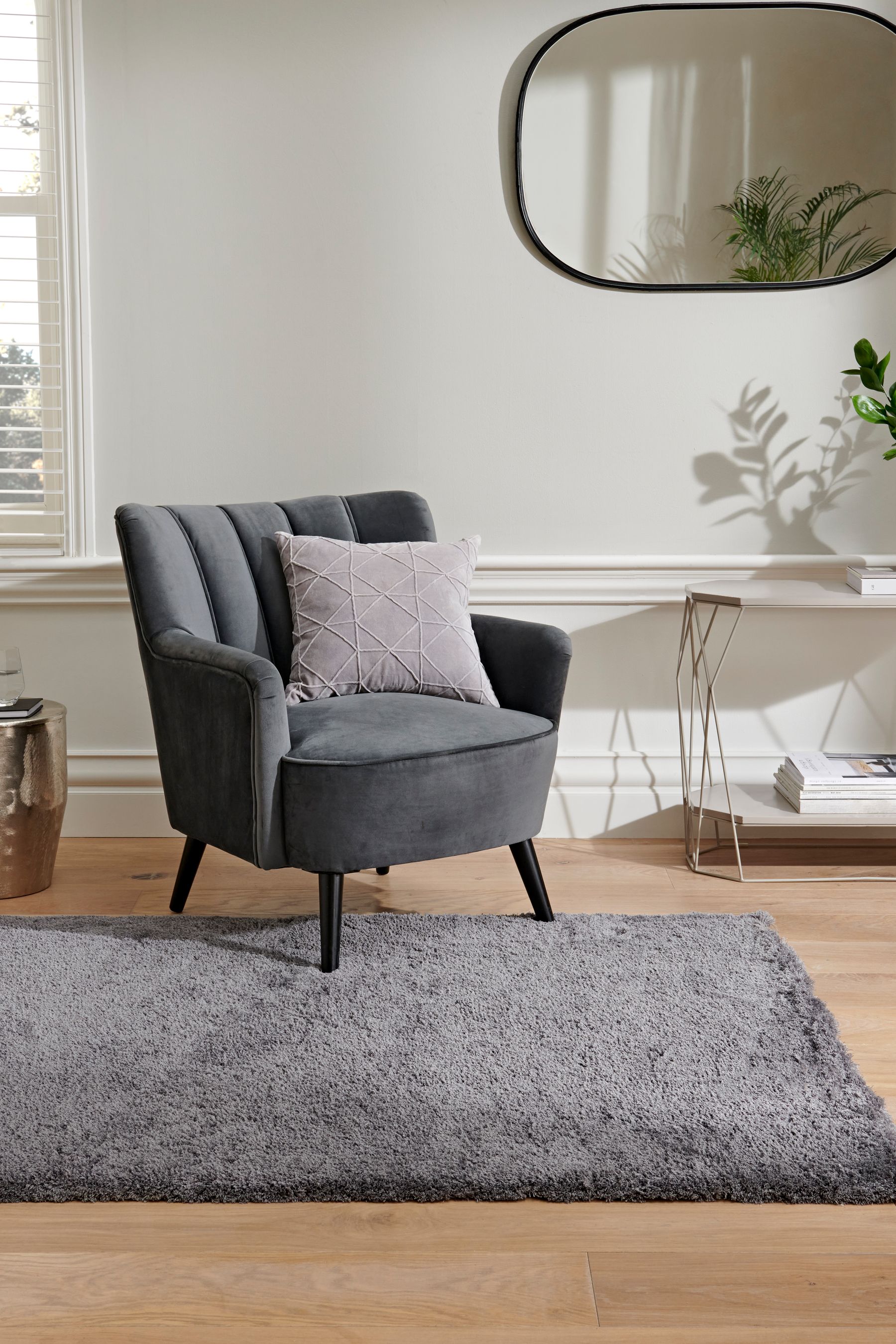 Buy Grey Super Softy Rug from the Next UK online shop