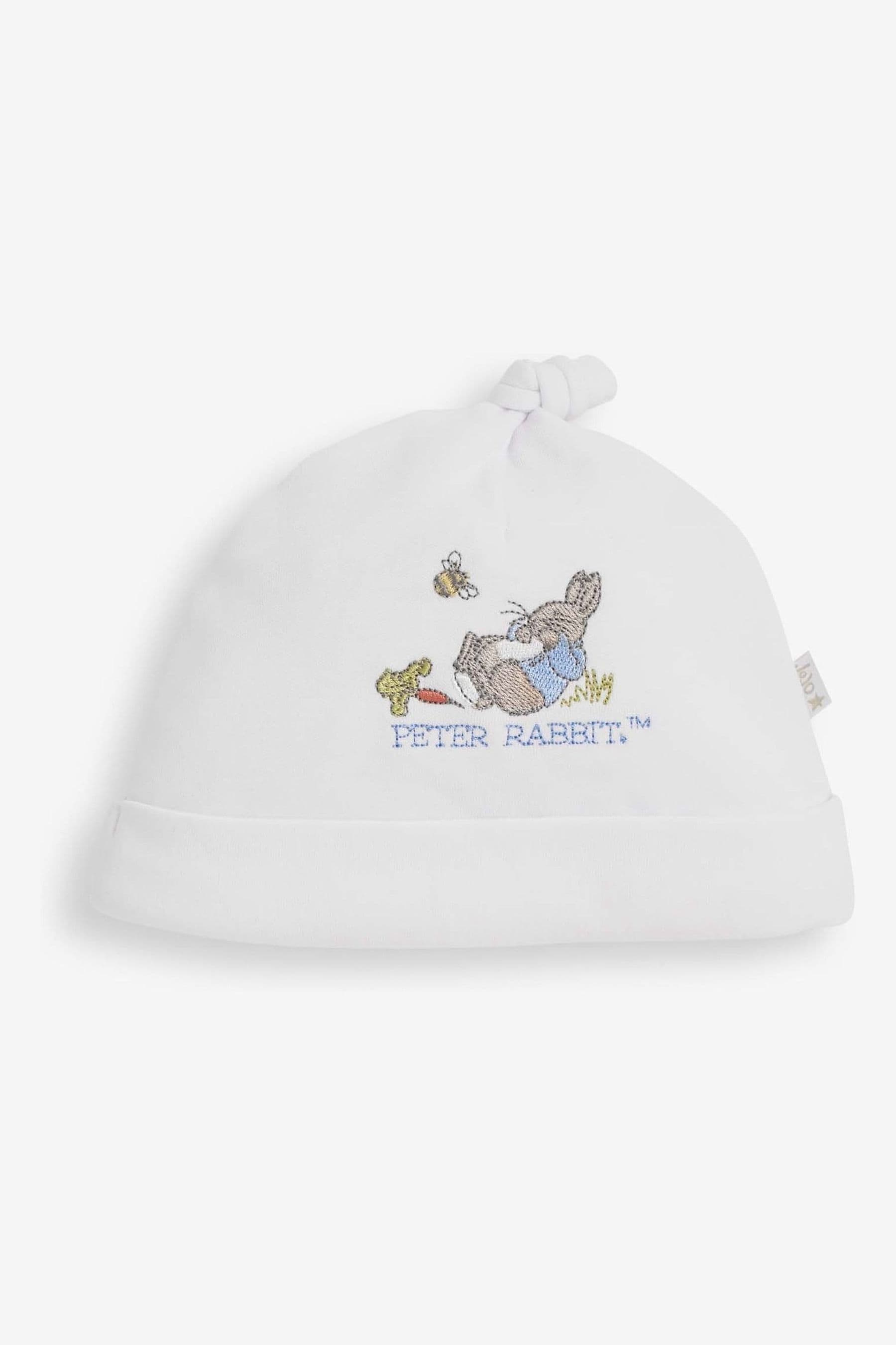 Buy JoJo Maman Bébé White Peter Rabbit Cotton Embroidered Baby ...