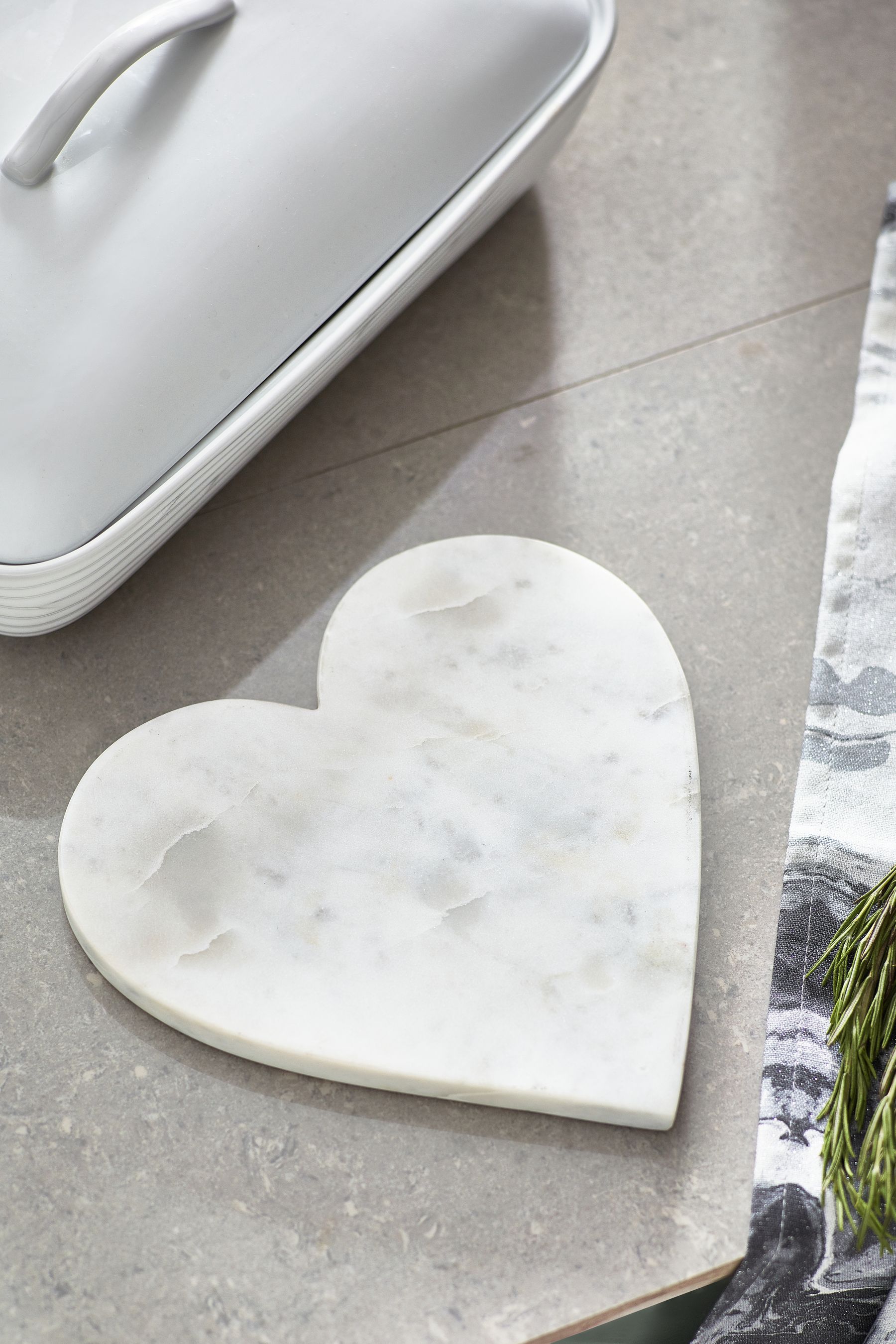 Buy White Marble Heart Trivet from the Next UK online shop