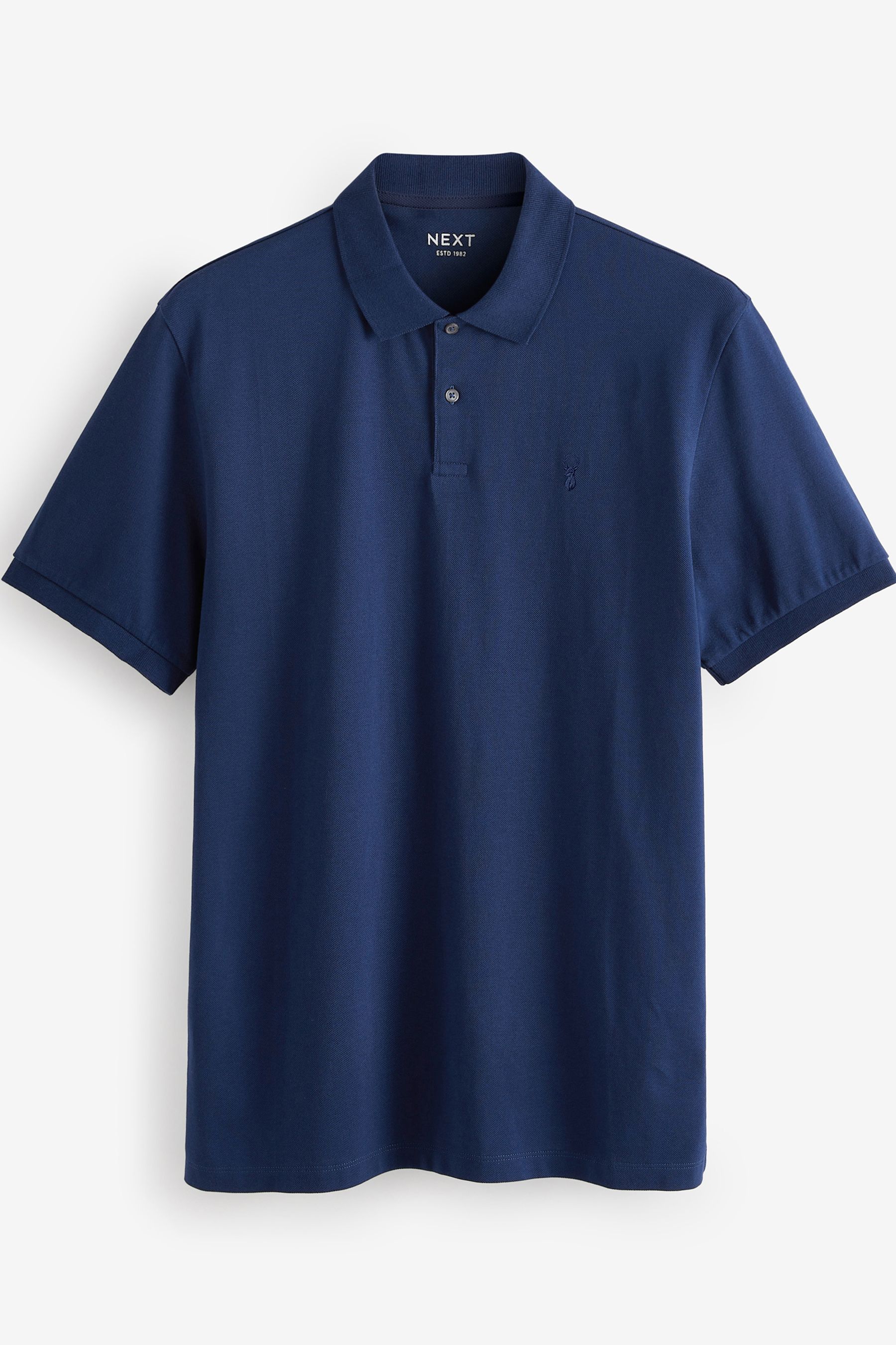 Buy Blue Rich Regular Fit Pique Polo Shirt from Next Australia