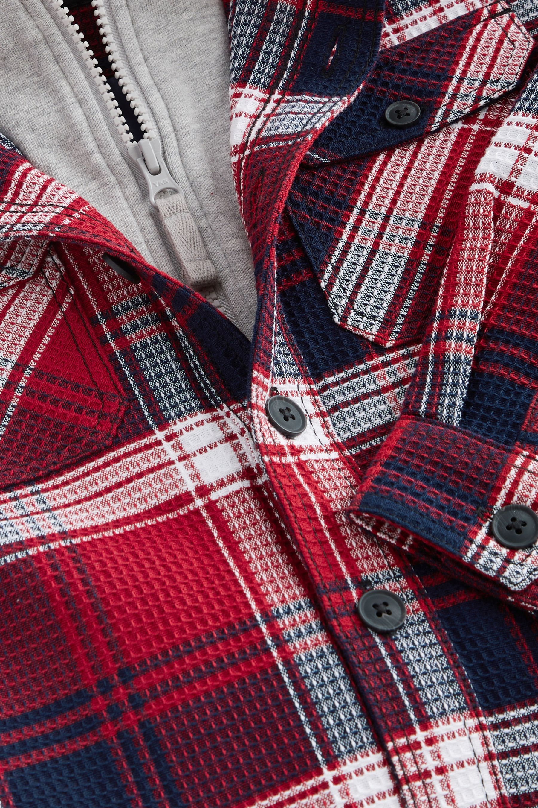 Buy Check Hooded Shacket (3-16yrs) from Next Ireland