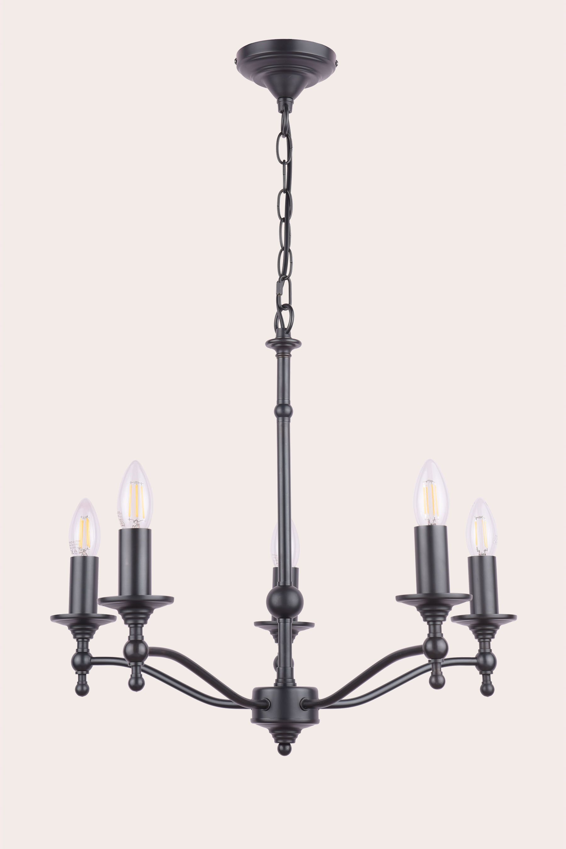 Buy Laura Ashley Black Ludchurch 5 Light Chandelier from the Next UK ...