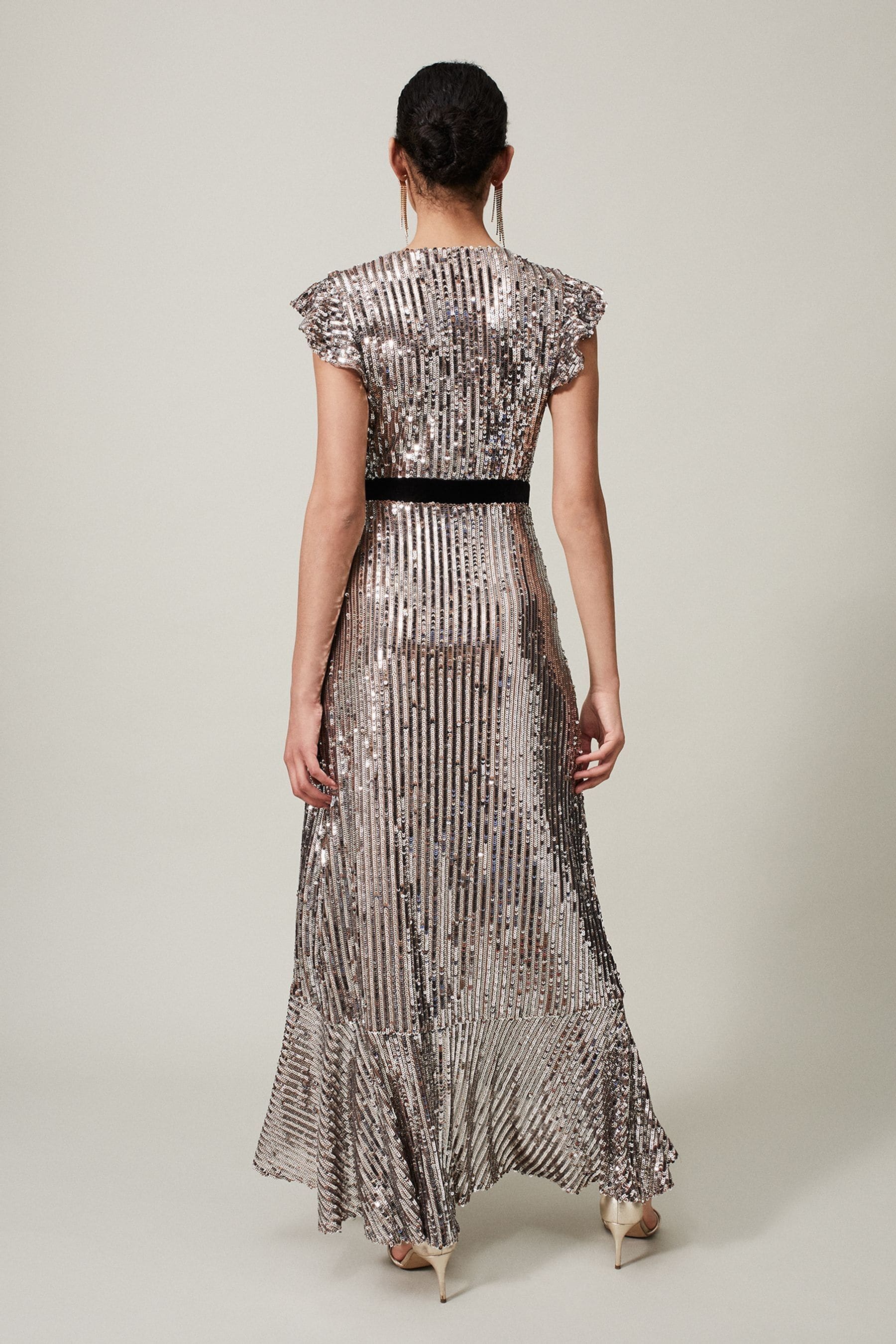 Buy Phase Eight Metallic Enja Sequin Maxi Dress from the Next UK online ...