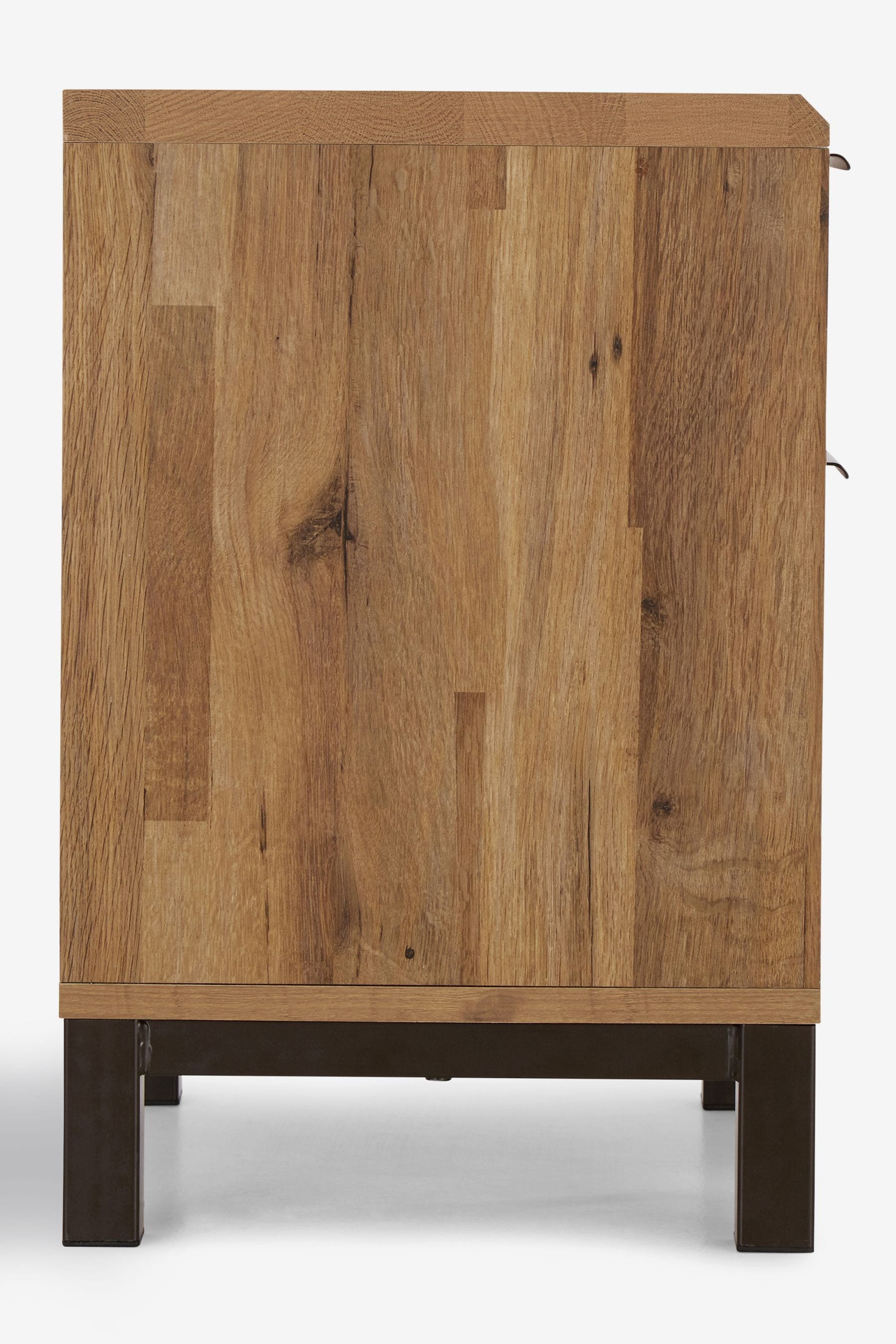 Buy Dark Bronx Oak Effect 2 Drawer Bedside Table from the Next UK ...
