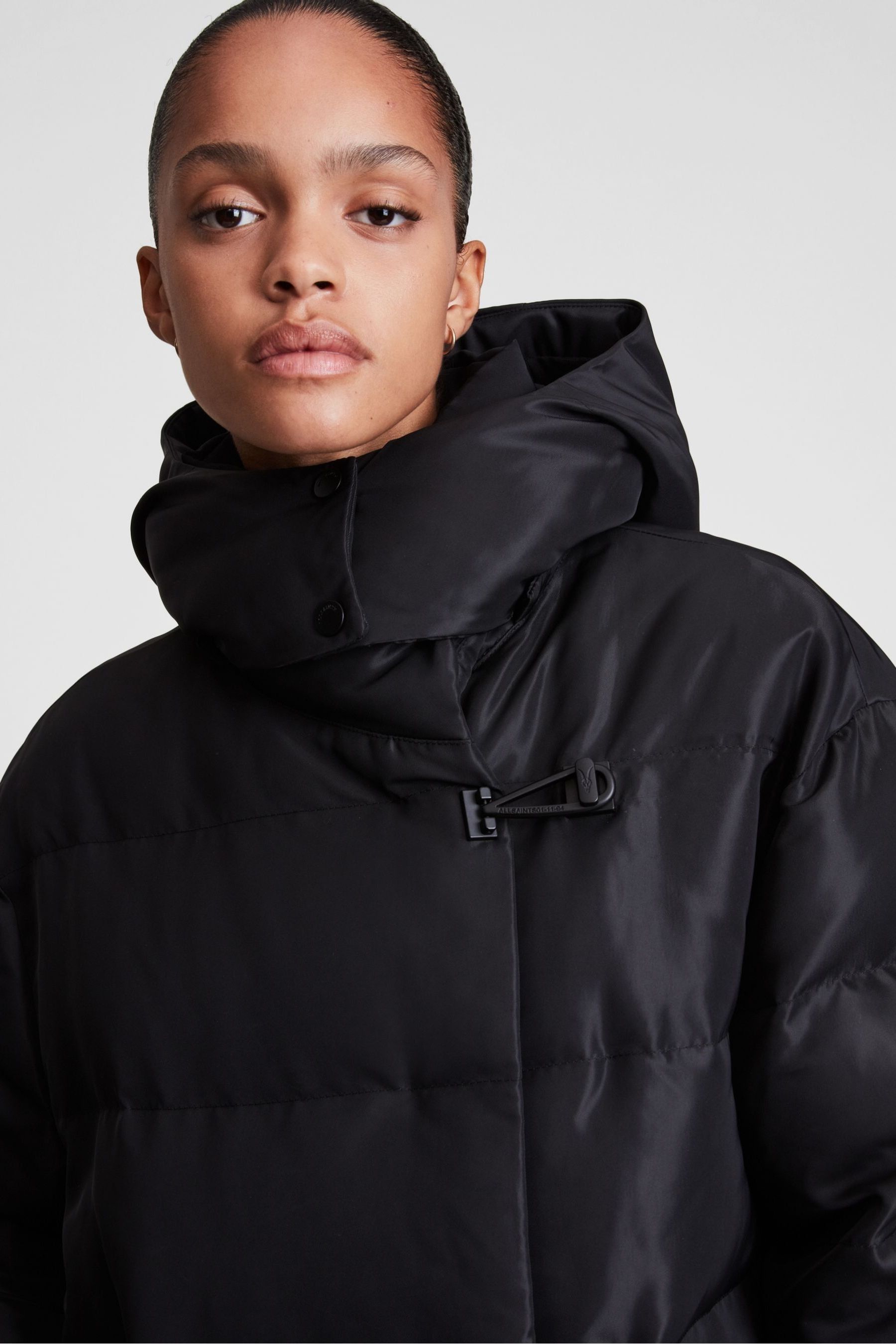 Buy AllSaints Black Allana Puffer Coat from the Next UK online shop