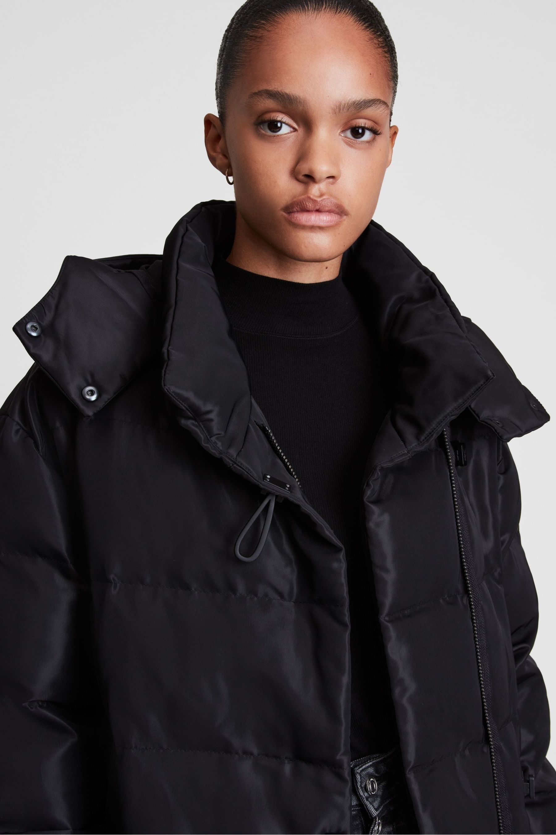 Buy AllSaints Black Allana Puffer Coat from the Next UK online shop