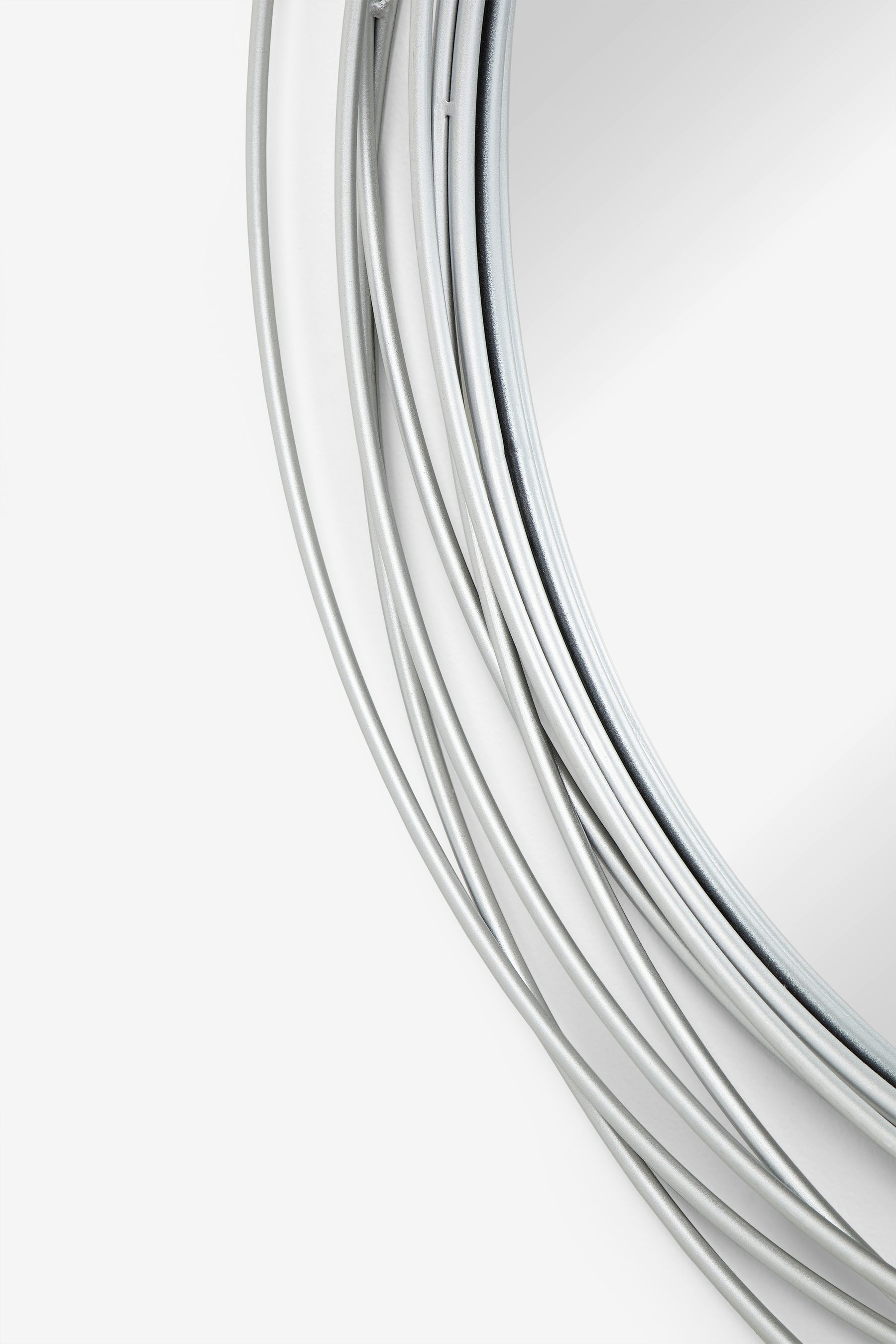 Buy Silver Contemporary Wire 91x91cm Wall Mirror from the Next UK ...