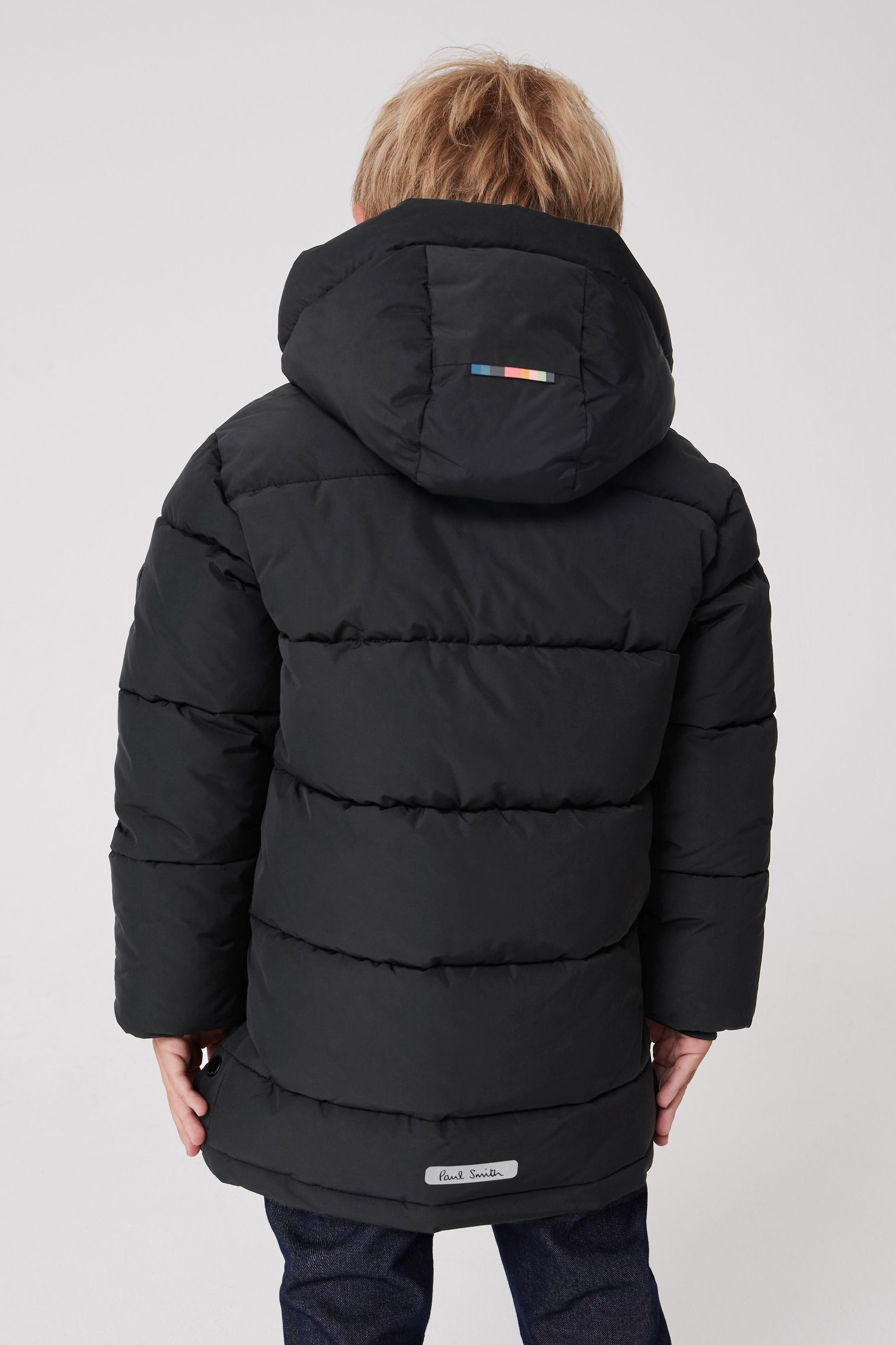Buy Paul Smith Junior Boys Shower Resistant Padded Longline Coat from ...