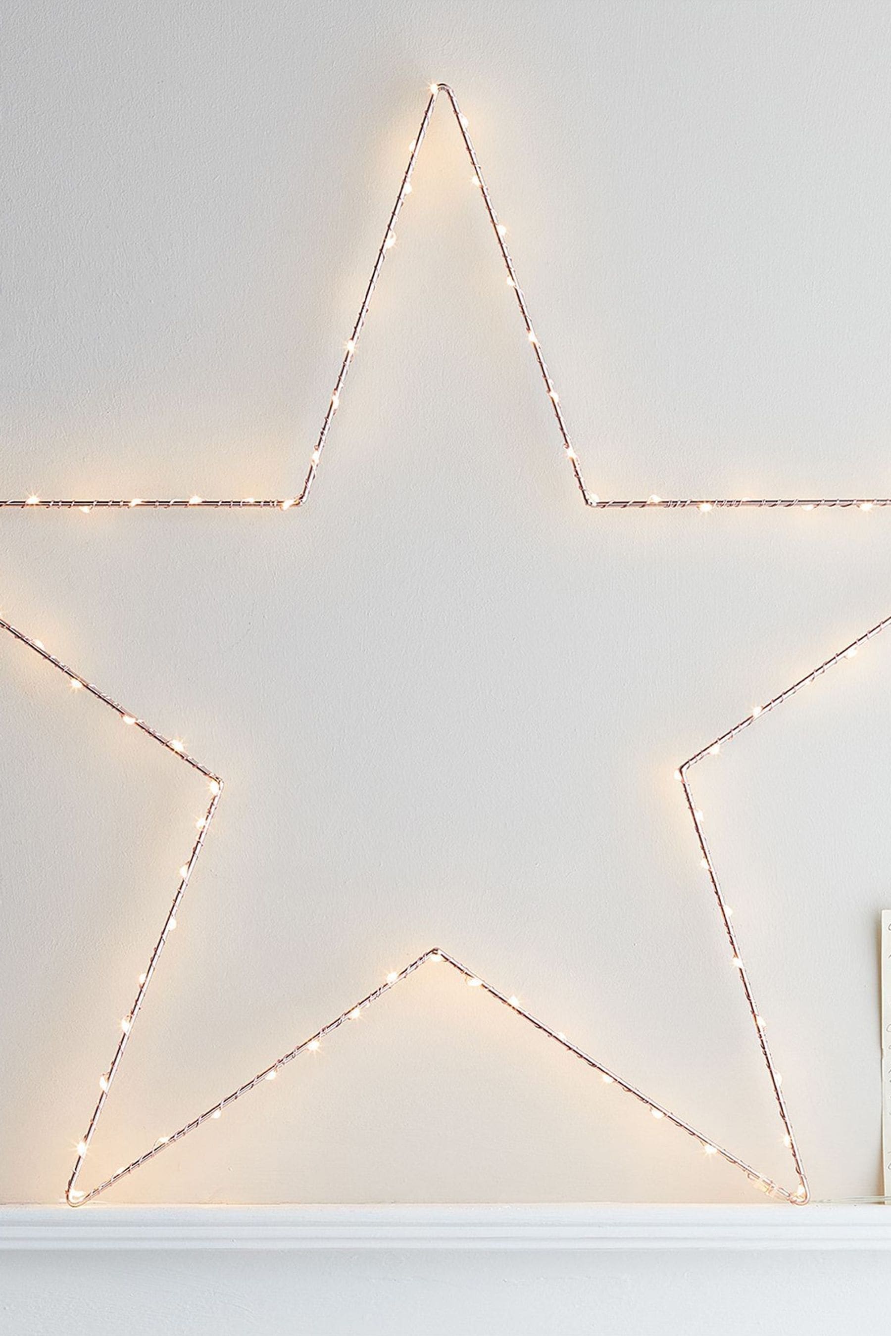 Buy Lights4fun Rose Gold 60cm Light Up LED Star from the Next UK online ...