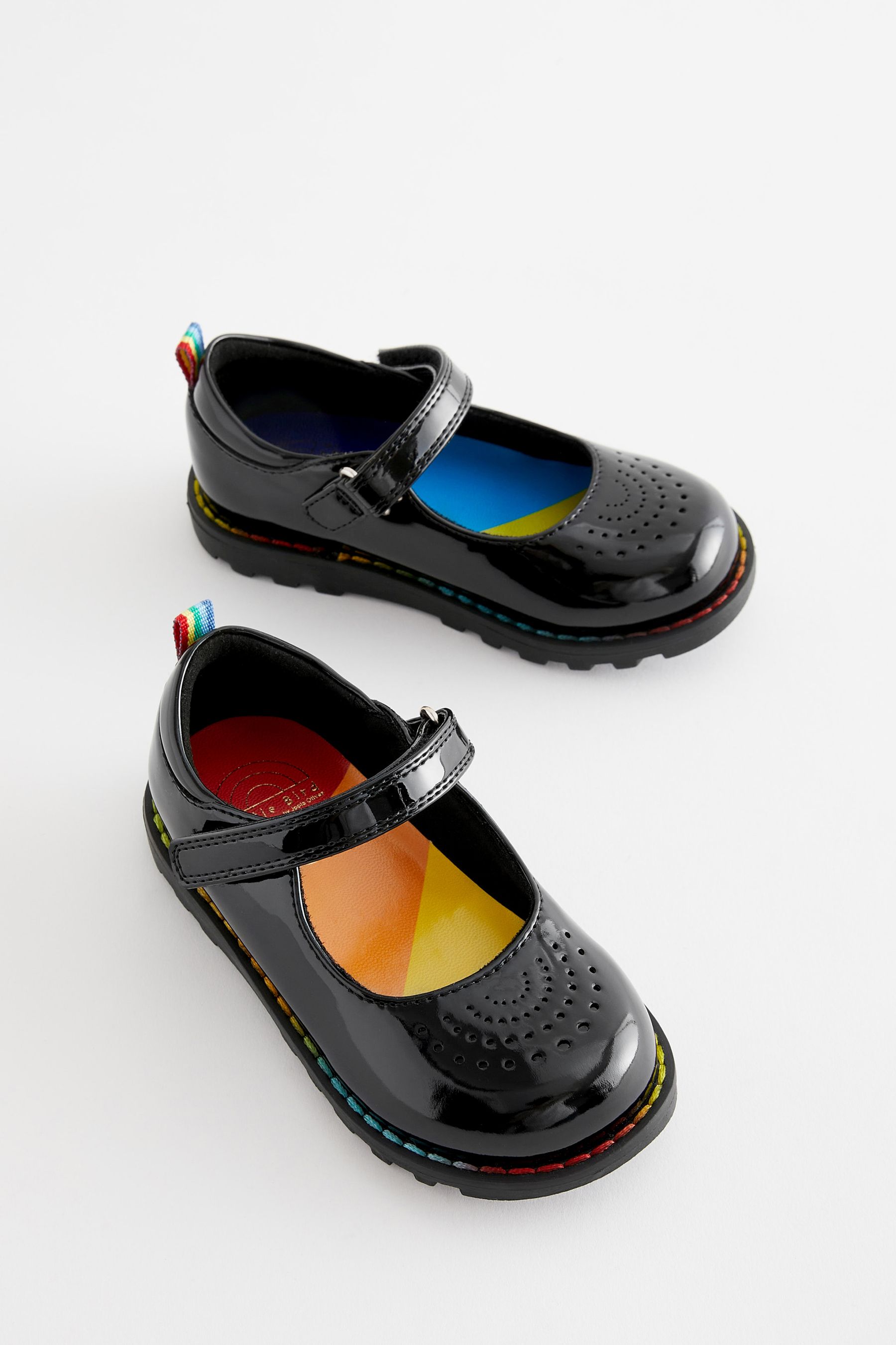 Buy Little Bird by Jools Oliver Black Back to School Patent Mary Jane ...