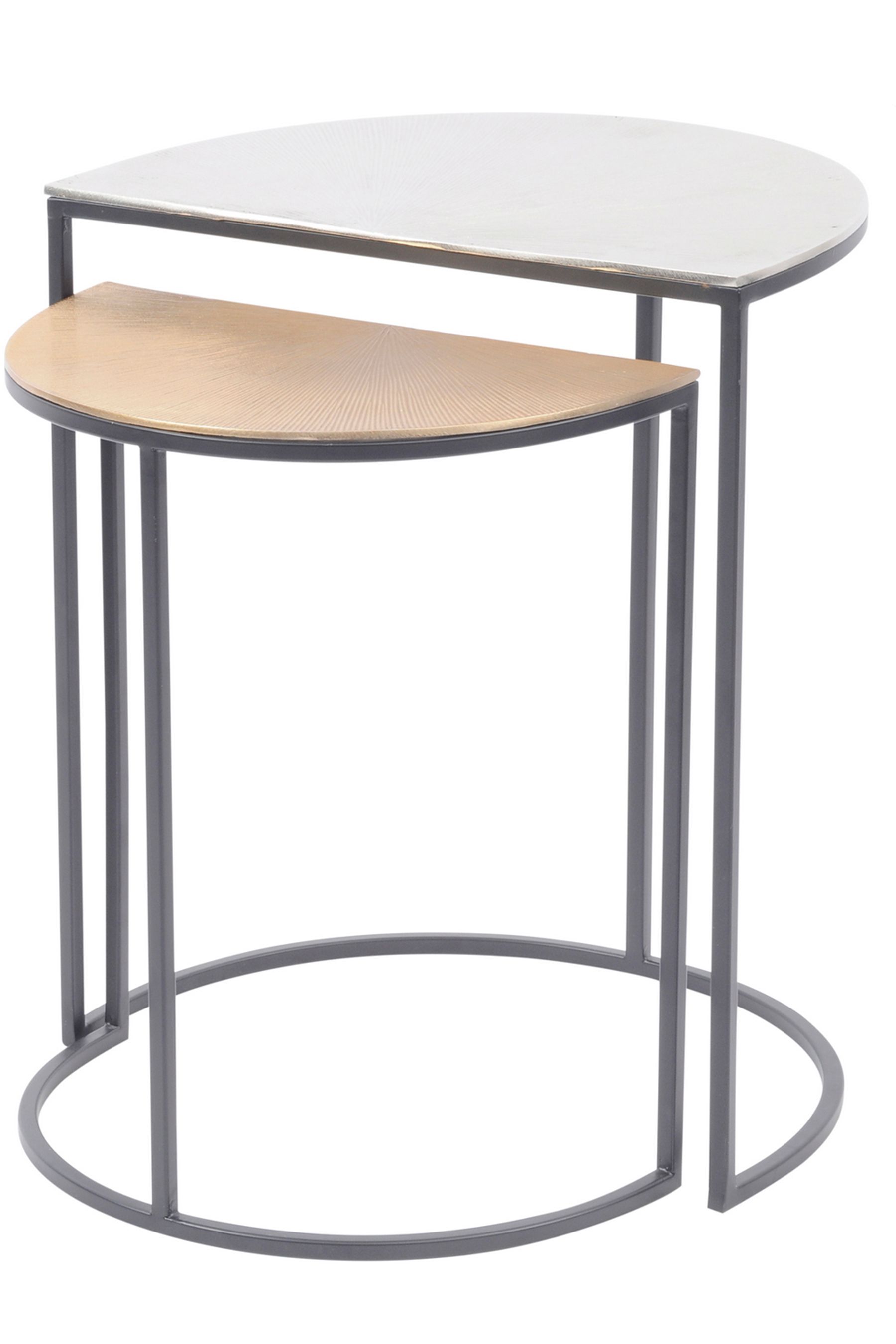 Buy Libra Interiors Silver Set of 2 Starburst Side Tables from the Next ...