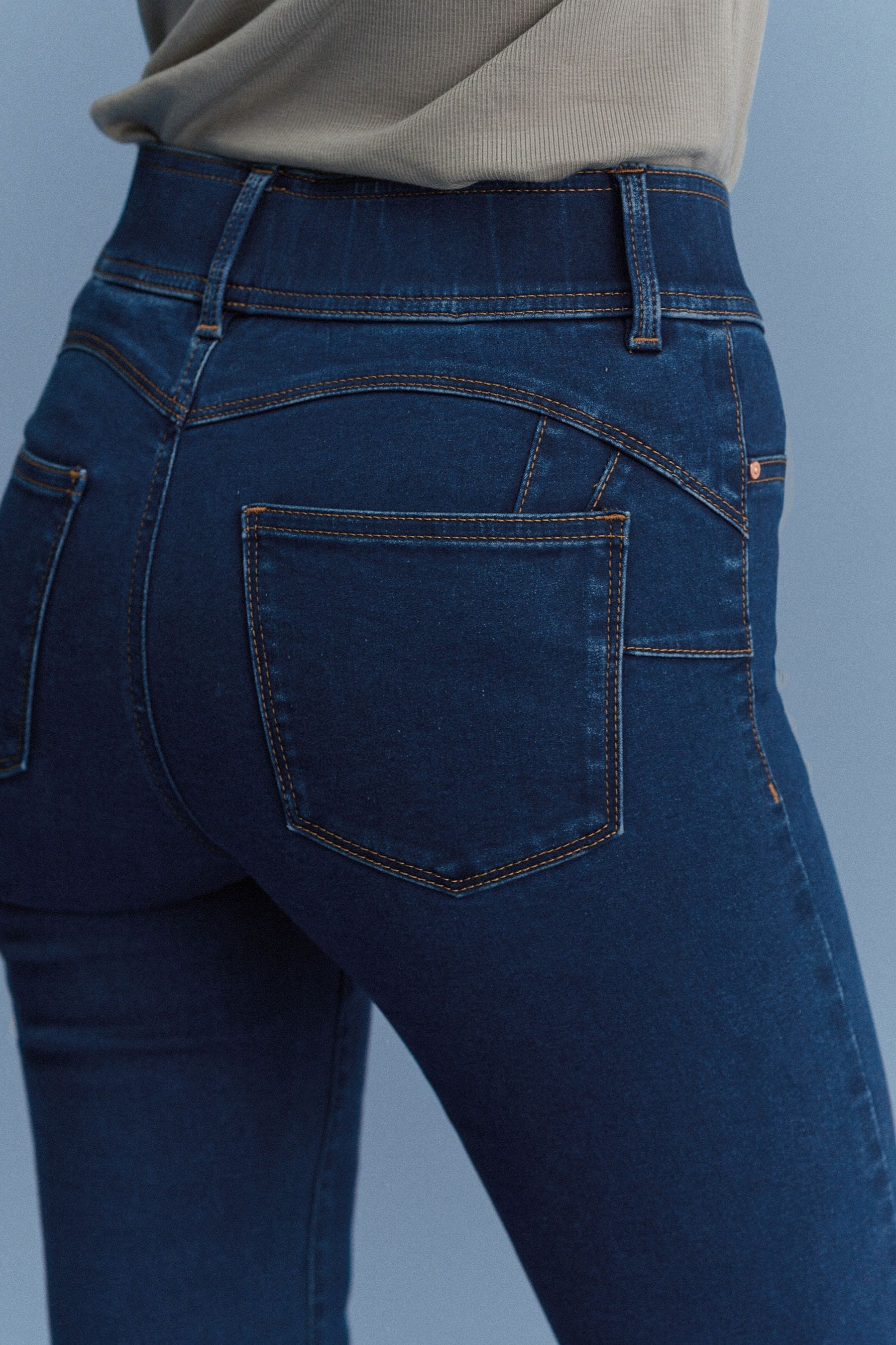 Buy Rinse Blue Super Stretch Soft Sculpt Pull-On Slim Denim Leggings ...