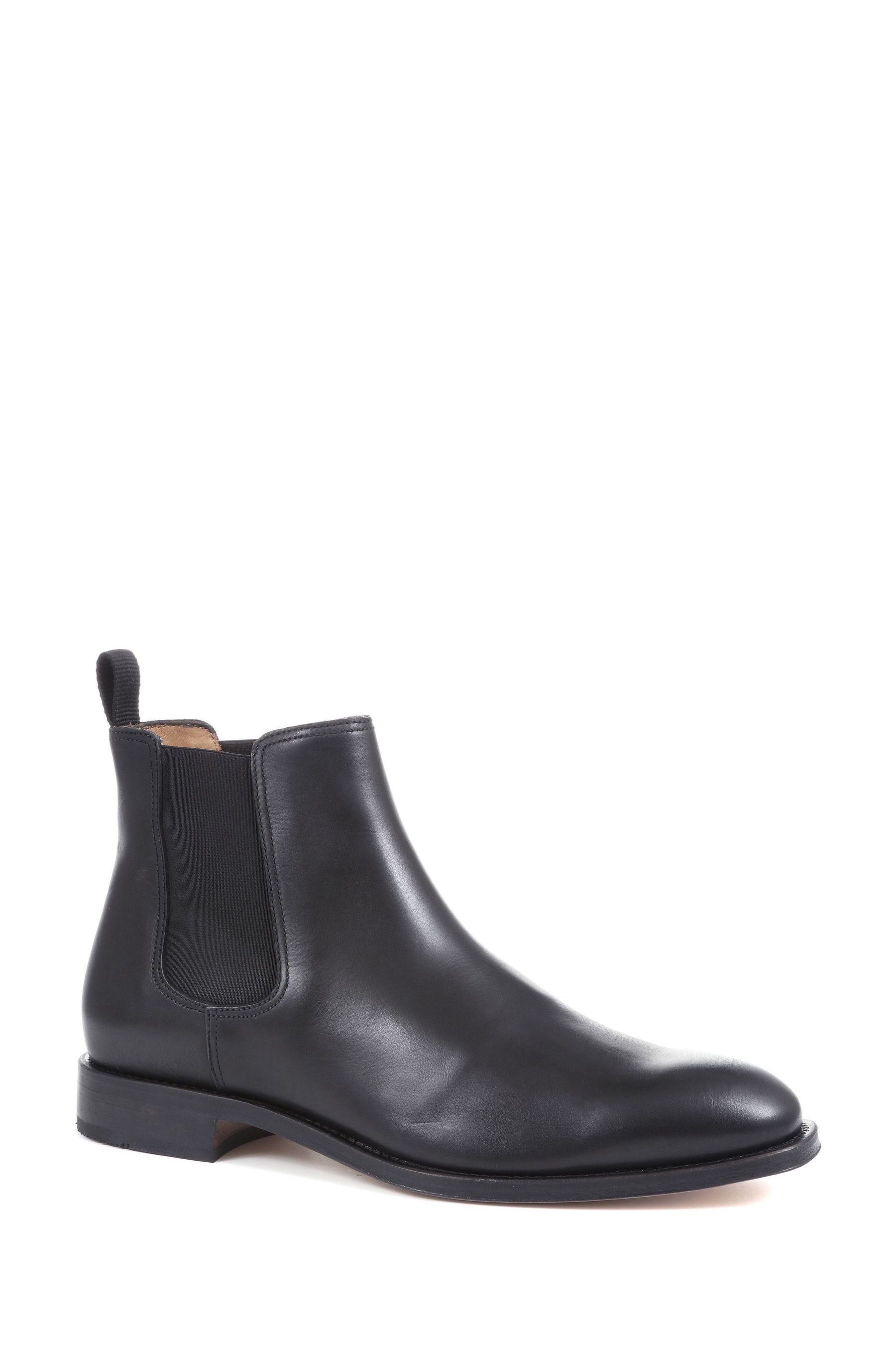 Buy Jones Bootmaker Black Cheltenham Handmade Chelsea Boots from the ...