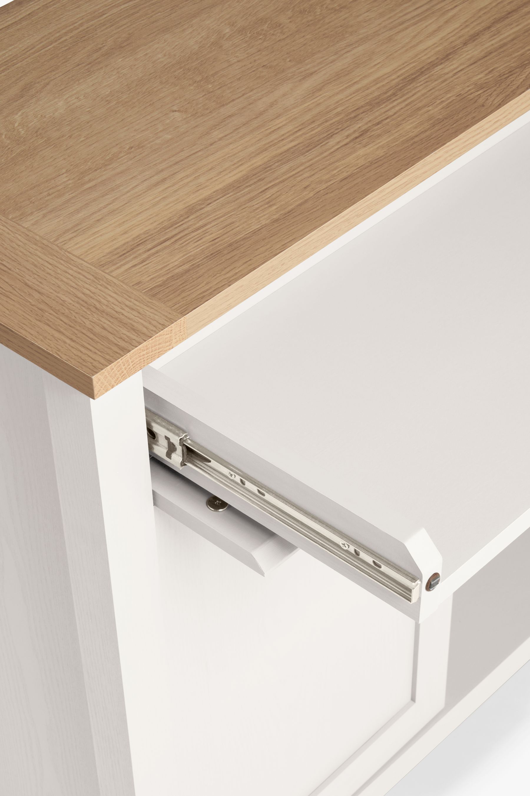 Buy Cream Malvern Oak Effect Sideboard Desk from the Next UK online shop