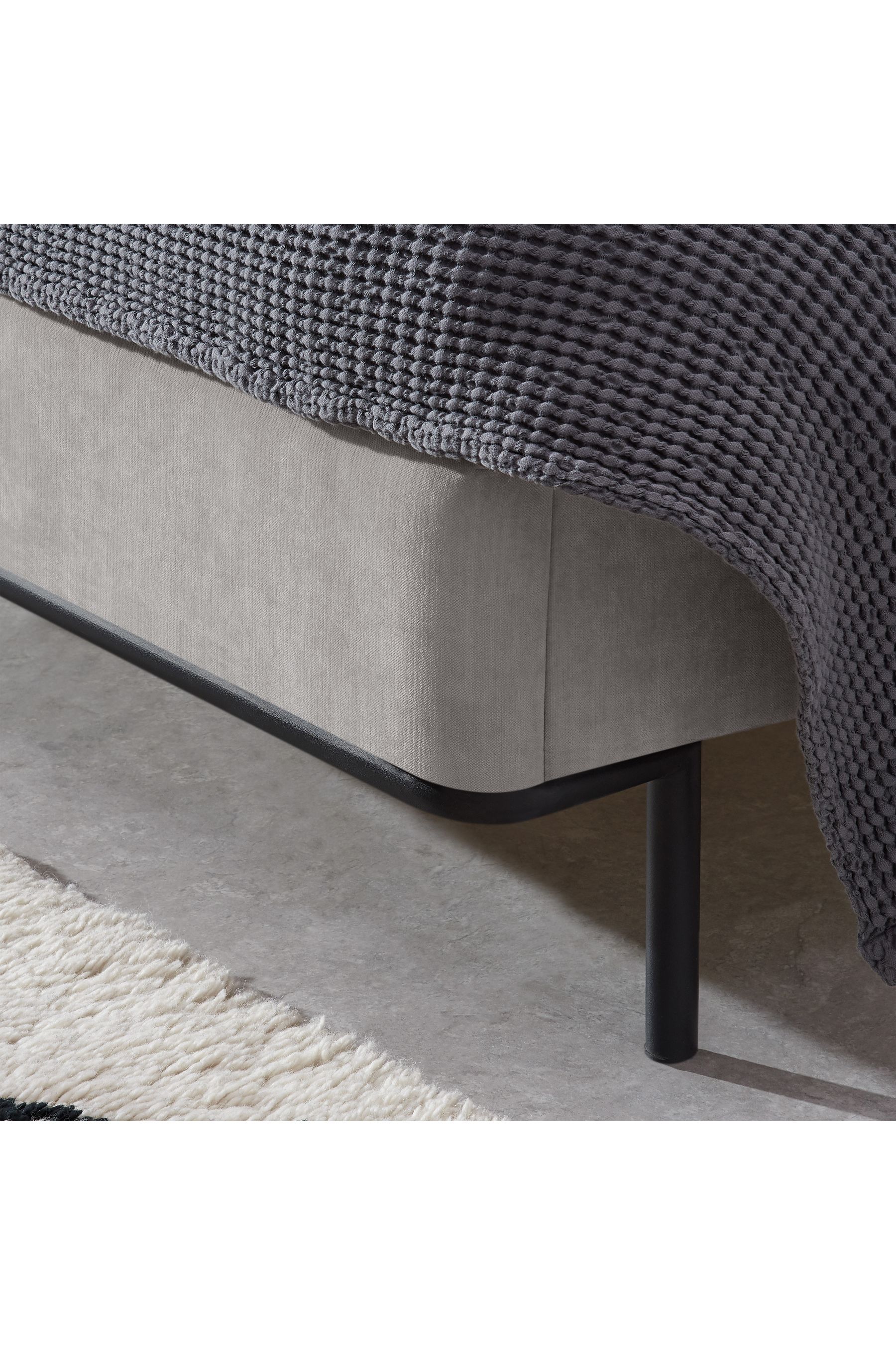 Buy MADE.COM Grey Harlow Bed Bed Frame from the Next UK online shop