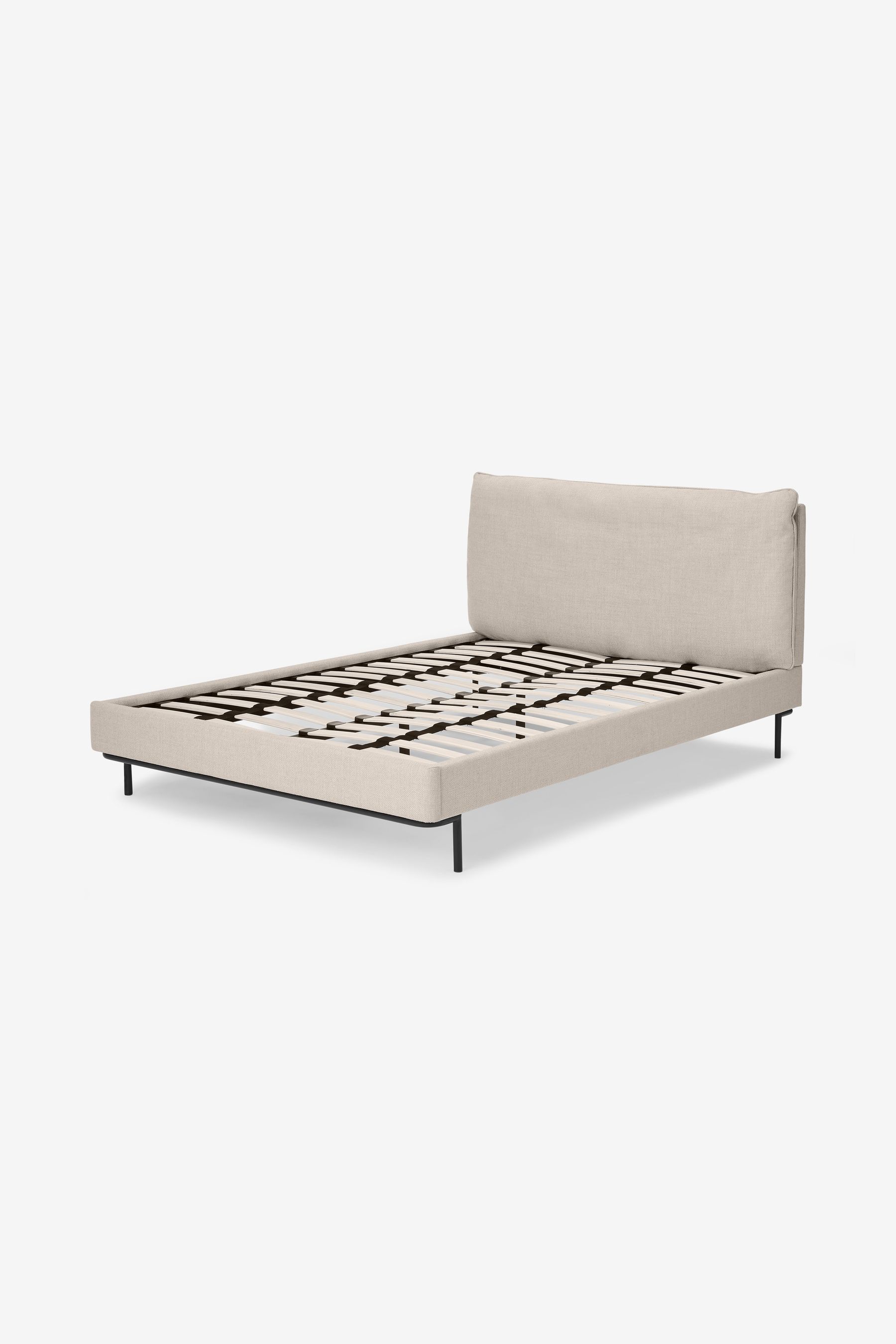 Buy MADE.COM Oatmeal Harlow Bed Bed Frame from the Next UK online shop