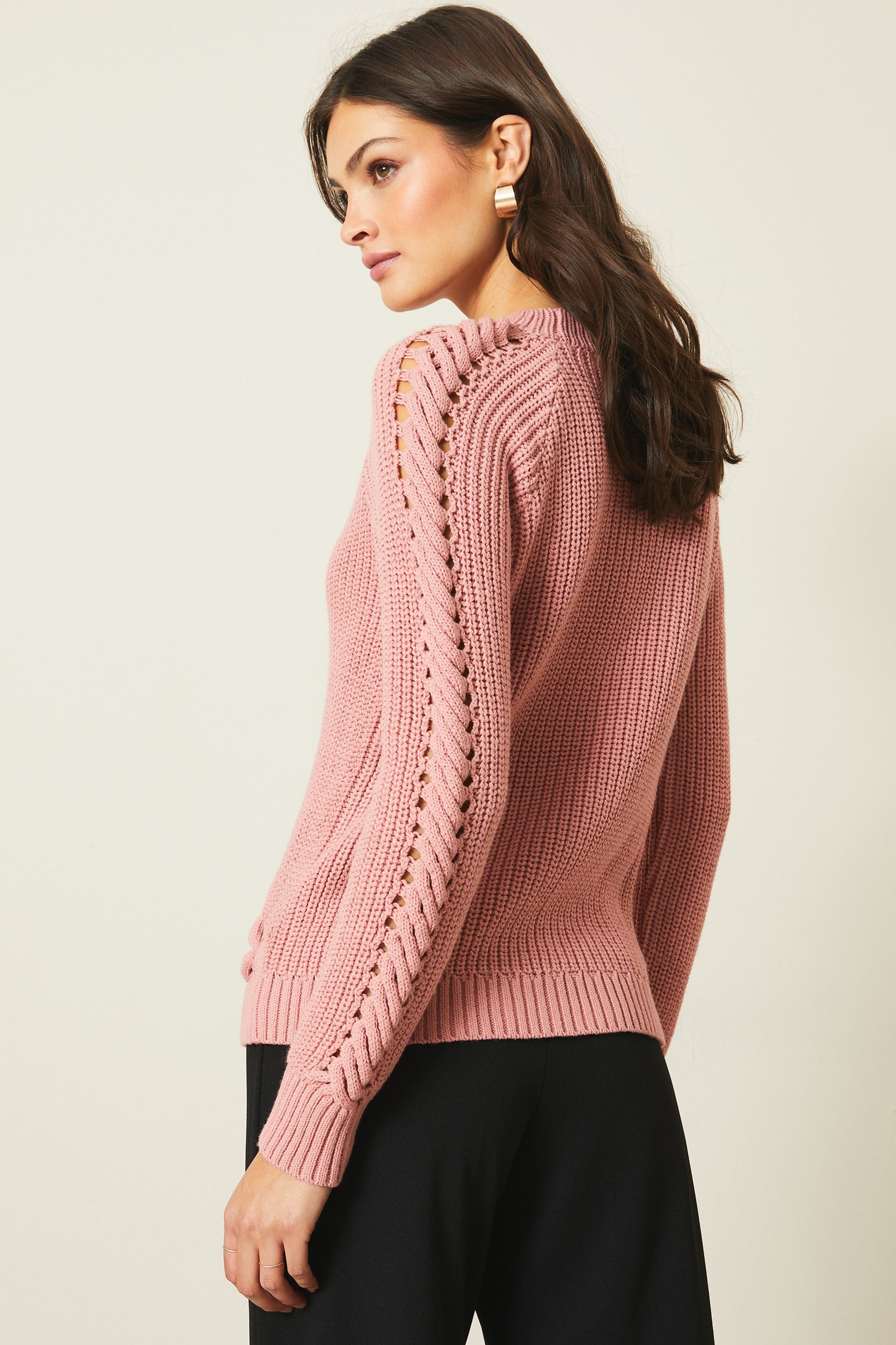 Buy Lipsy Knitted Plait Cable High Neck Jumper From Next Ireland