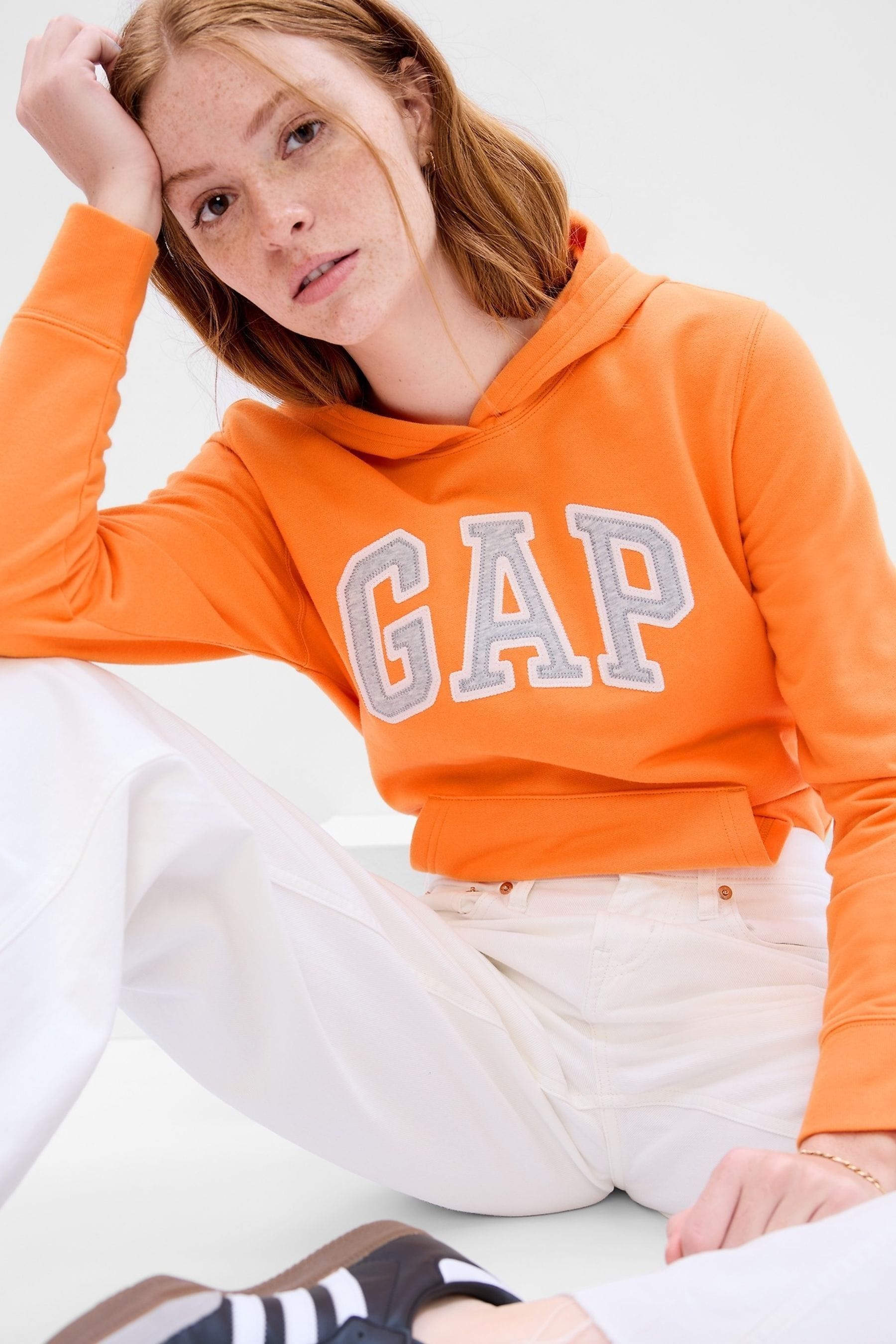 Buy Gap Orange Logo Hoodie from Next Ireland
