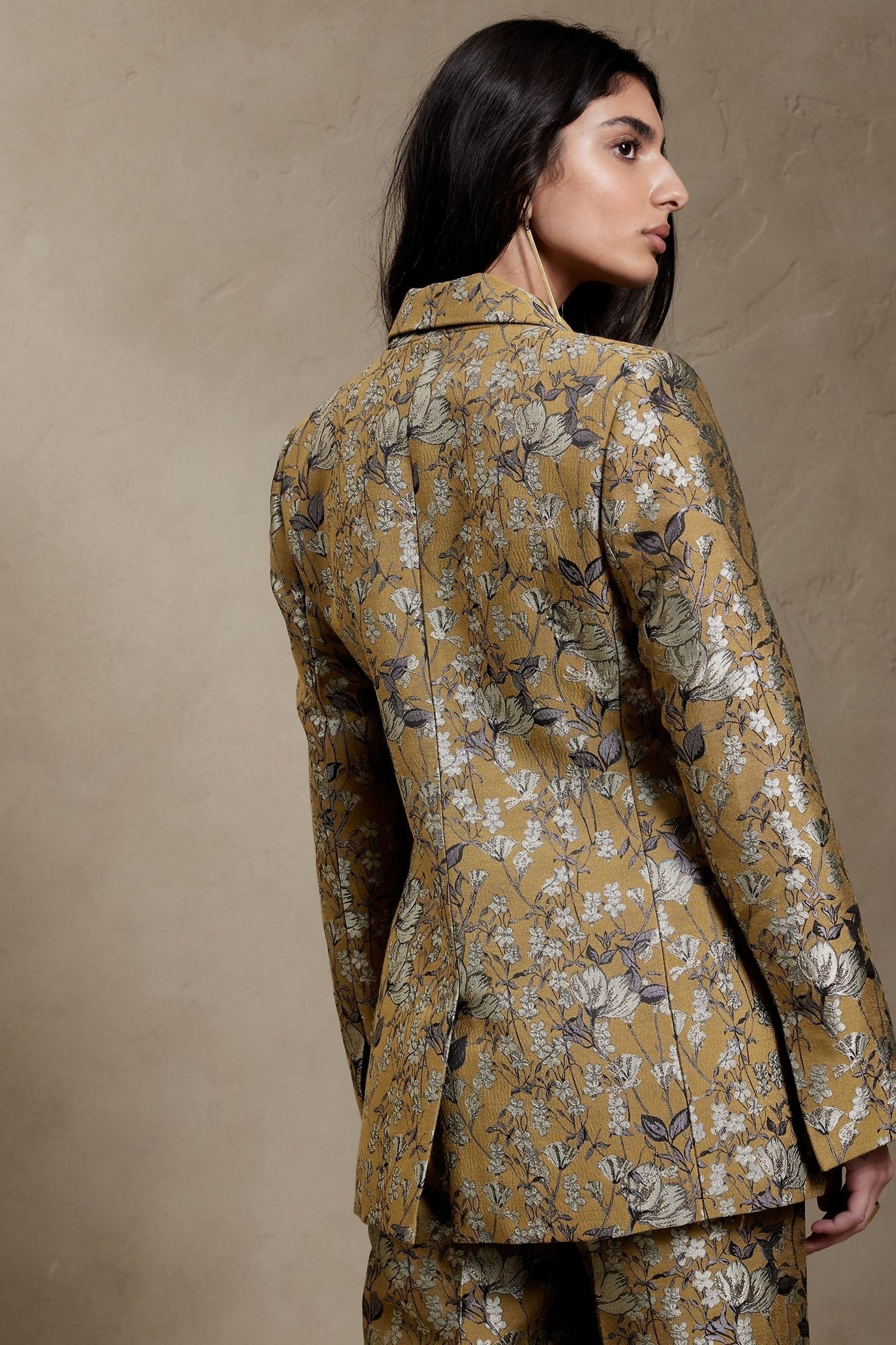 Buy Banana Republic Green Eclat Brocade Blazer from Next Ireland