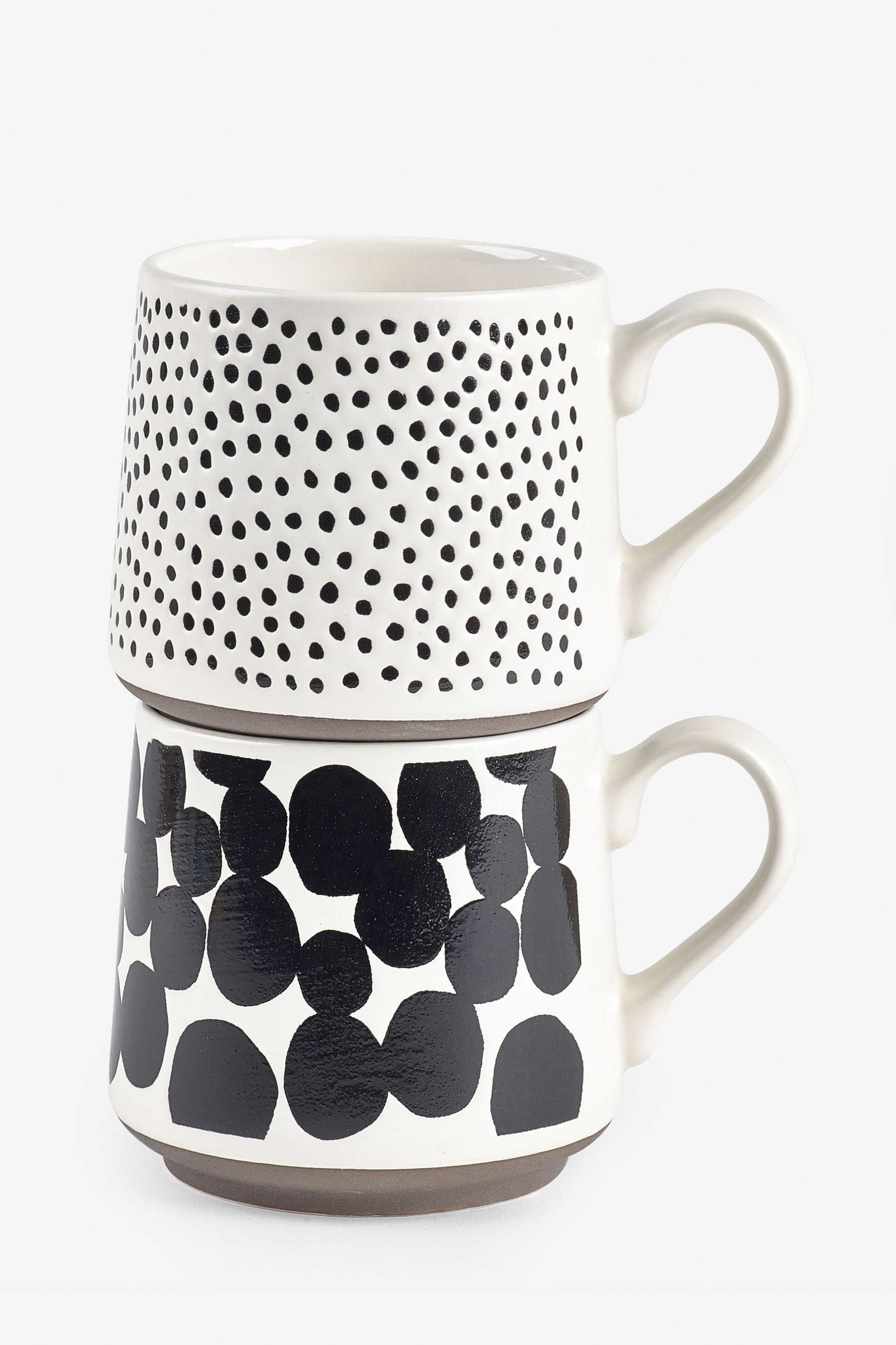 Buy Monochrome Arlo Set of 2 Mugs from the Next UK online shop