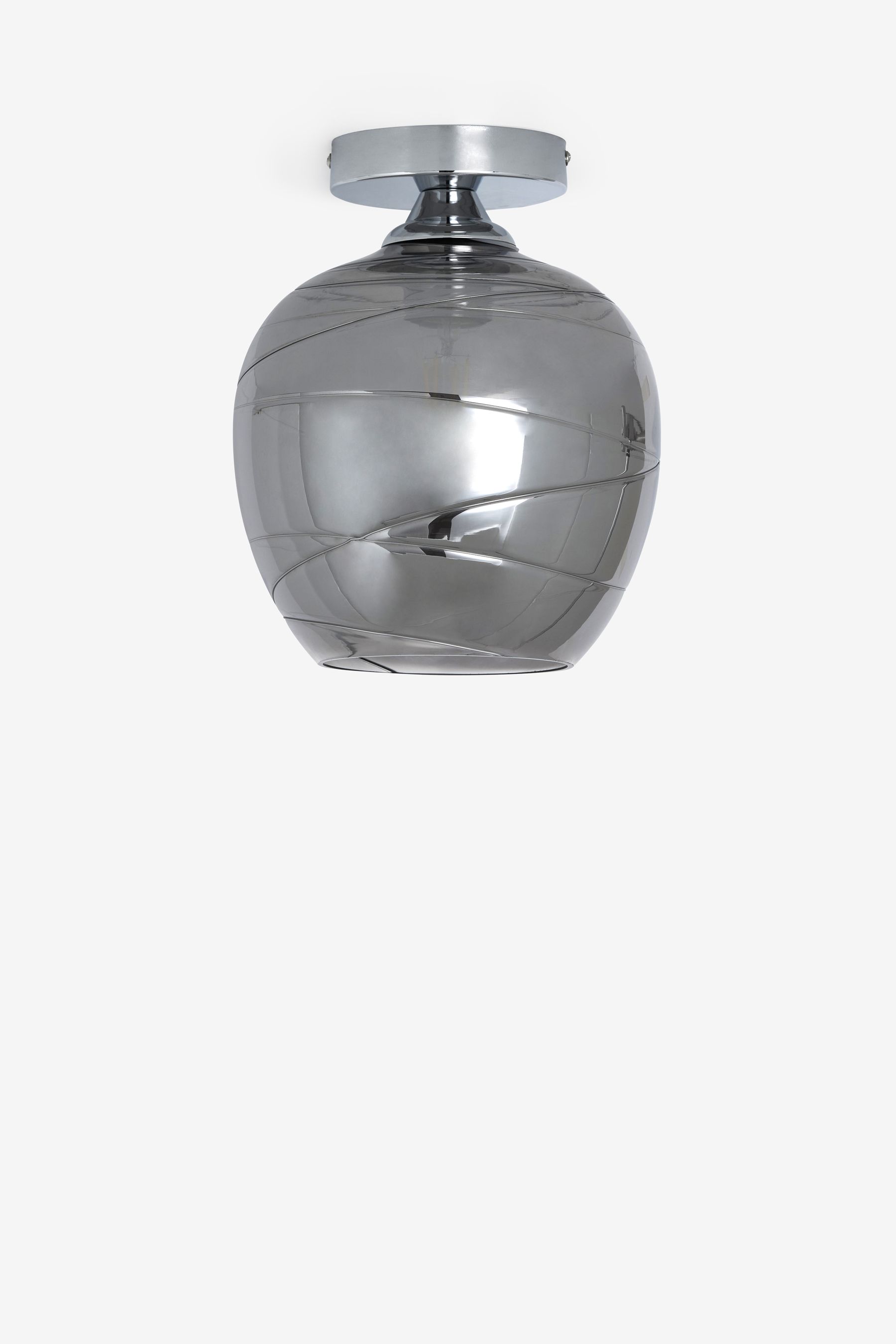 Buy Smoke Grey Drizzle Flush Ceiling Light from the Next UK online shop