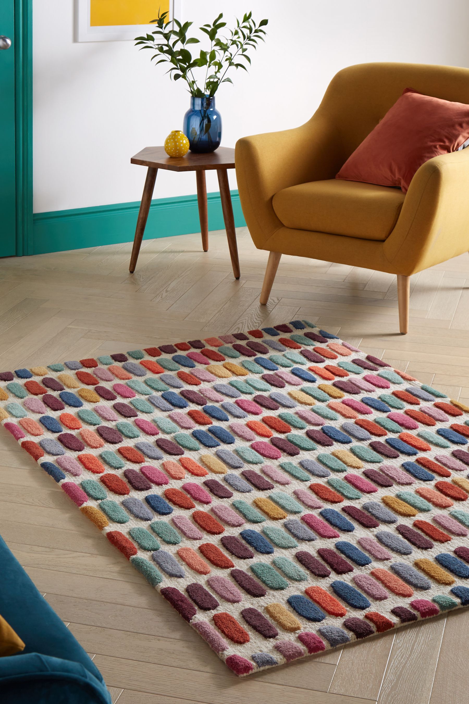 Buy Confetti Sketch Rug from the Next UK online shop